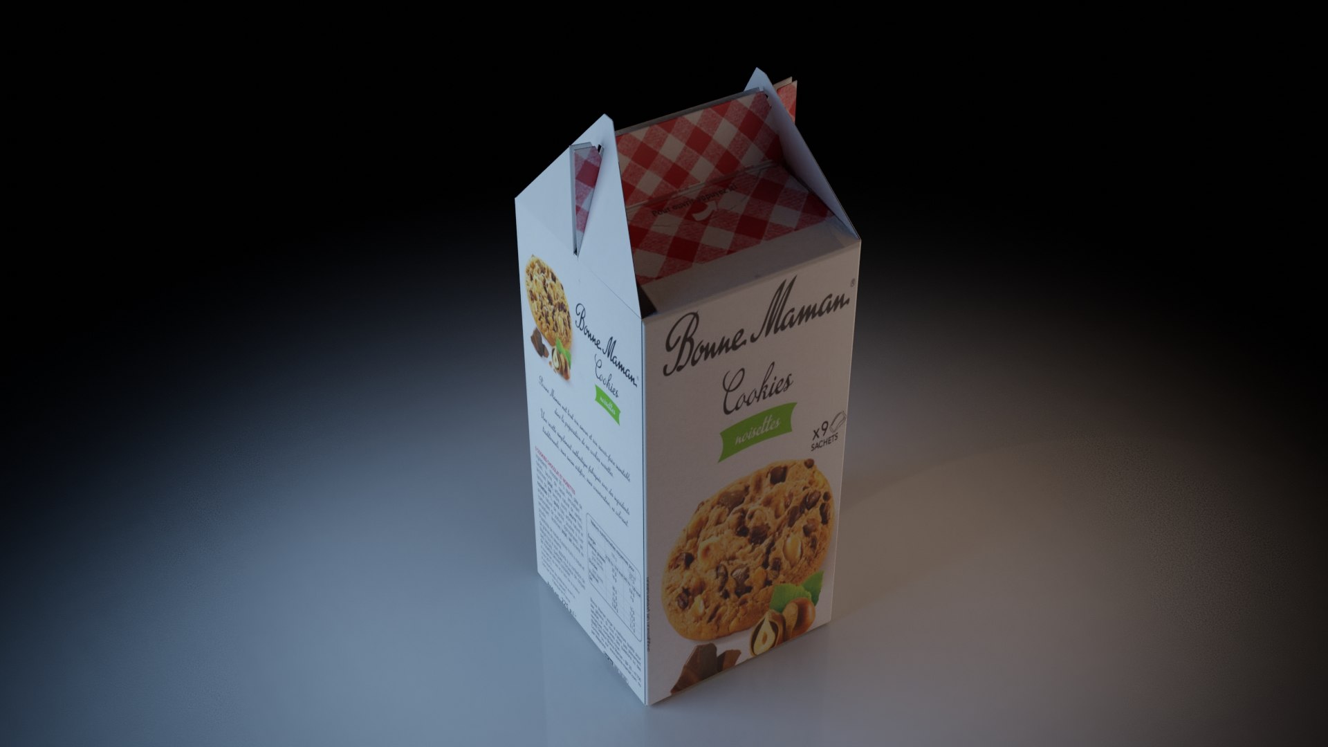 3D Cookies Box Model - TurboSquid 1737936