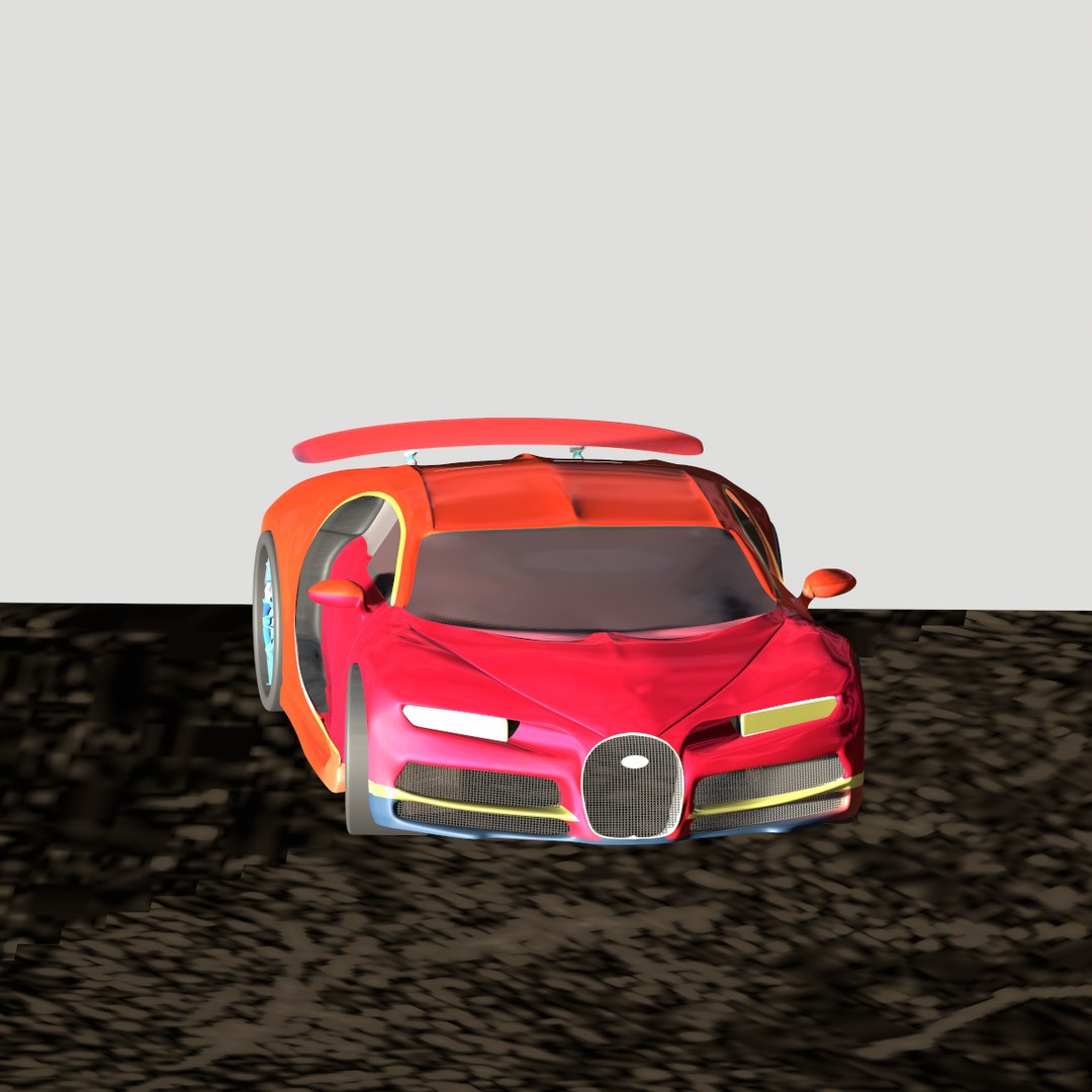 Bugati Car Model 3D Model - TurboSquid 2227113