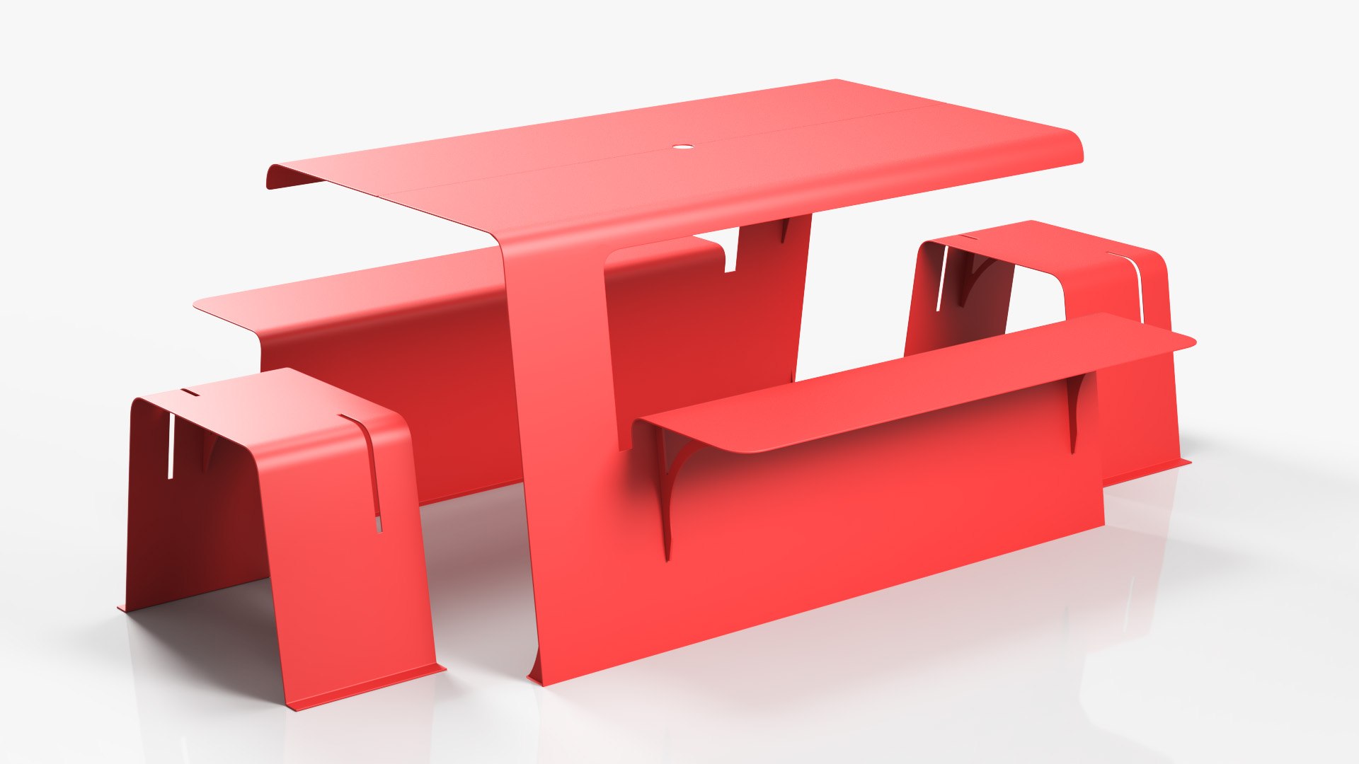 3D Piknik Picnic Table Model - TurboSquid 1889093