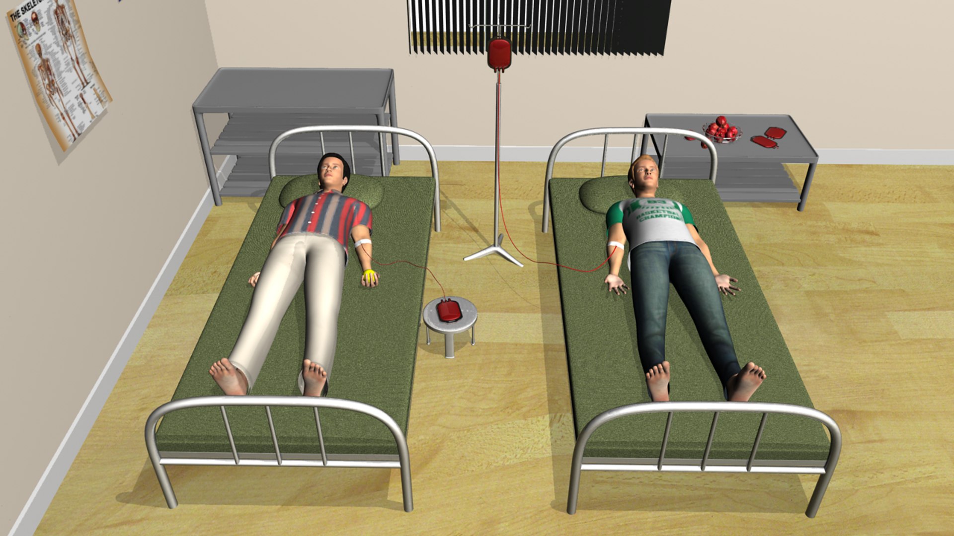 Blood Transfusion Red 3d Model