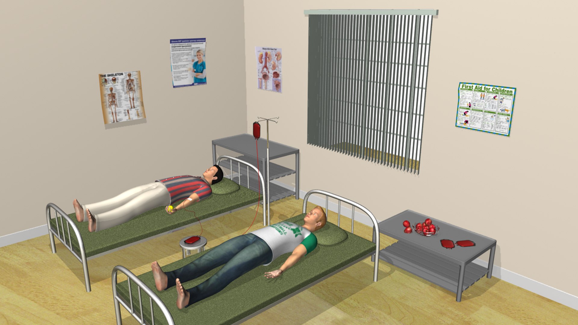 Blood Transfusion Red 3d Model