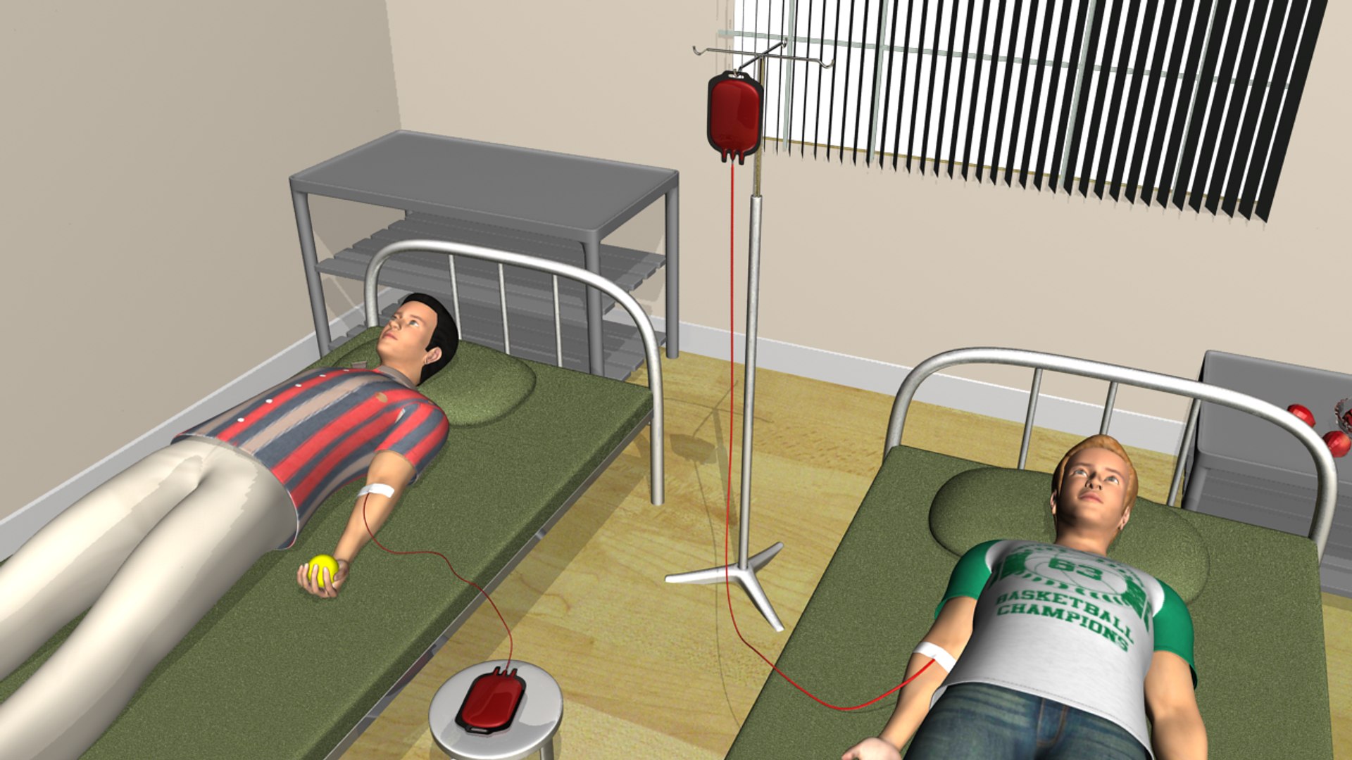 Blood Transfusion Red 3d Model