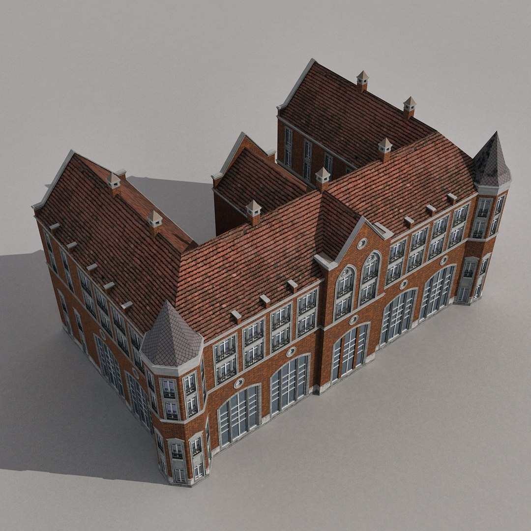 3d European Building Europe Model