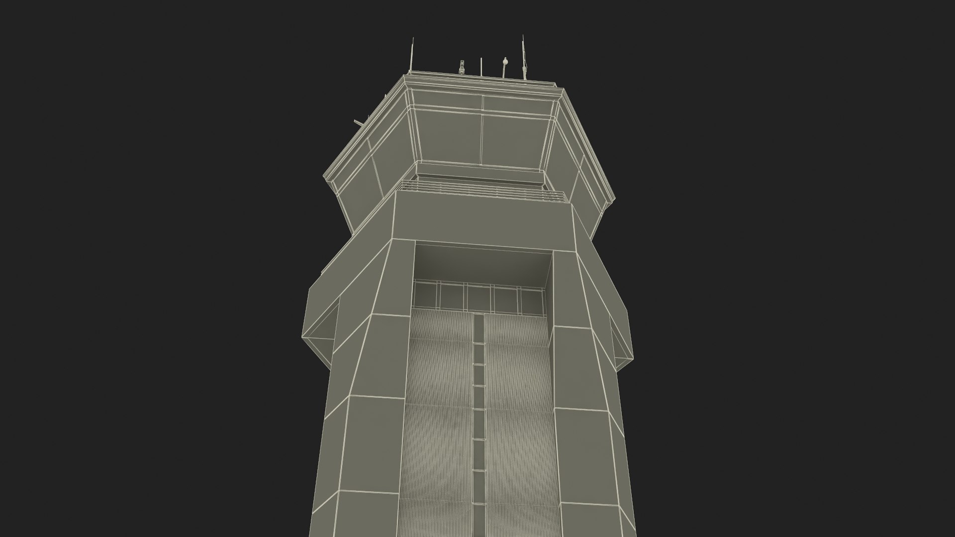 Air Force Base Control Tower 3D Model - TurboSquid 2317799