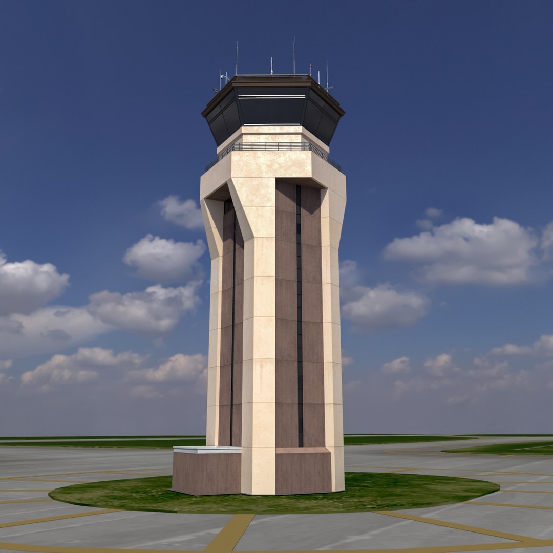Air Force Base Control Tower 3D Model - TurboSquid 2317799