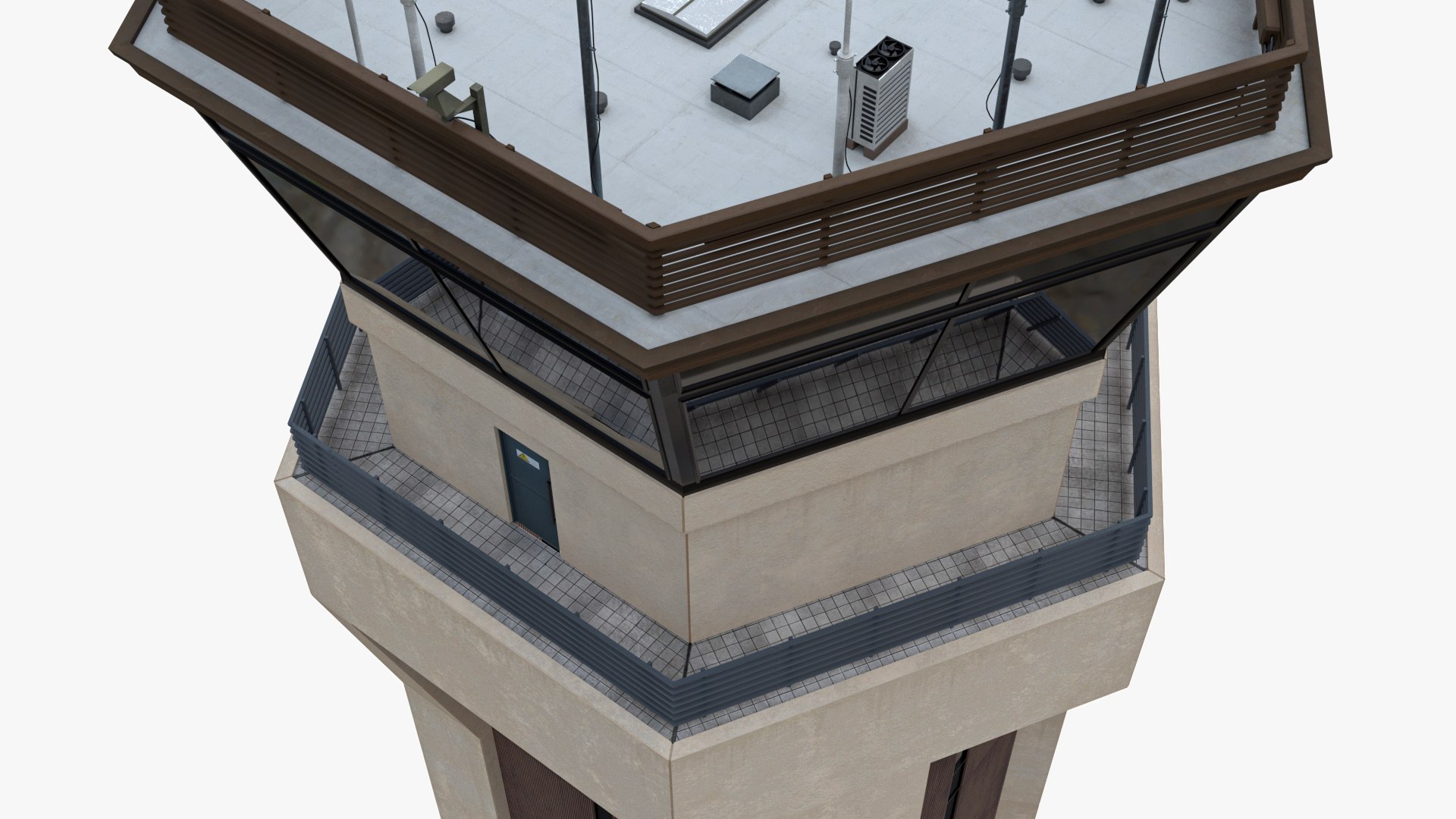 Air Force Base Control Tower 3D Model - TurboSquid 2317799