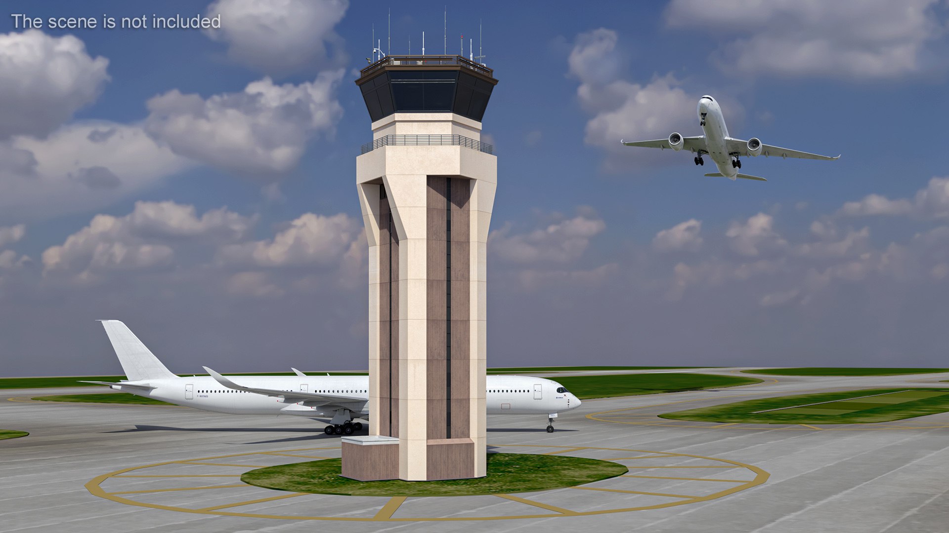 Air Force Base Control Tower 3D Model - TurboSquid 2317799