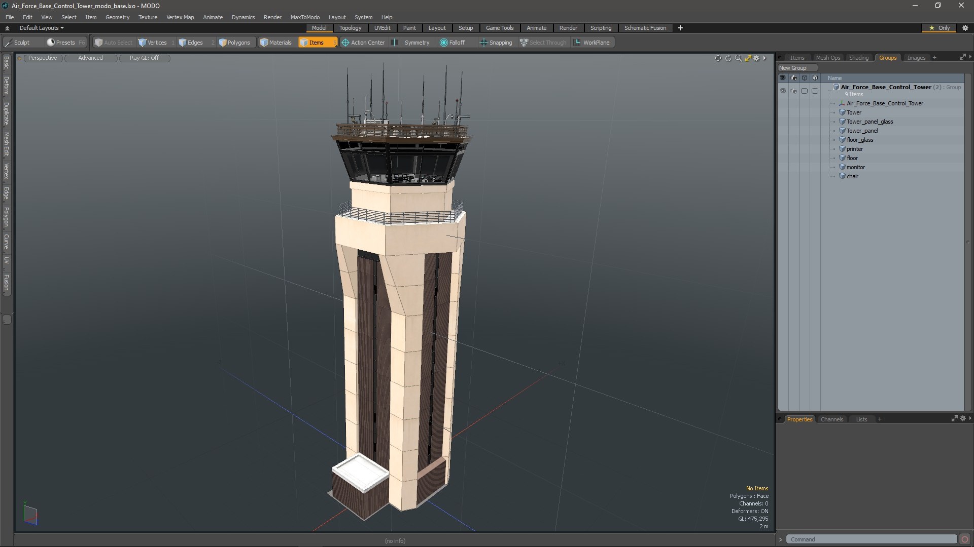 Air Force Base Control Tower 3D Model - TurboSquid 2317799