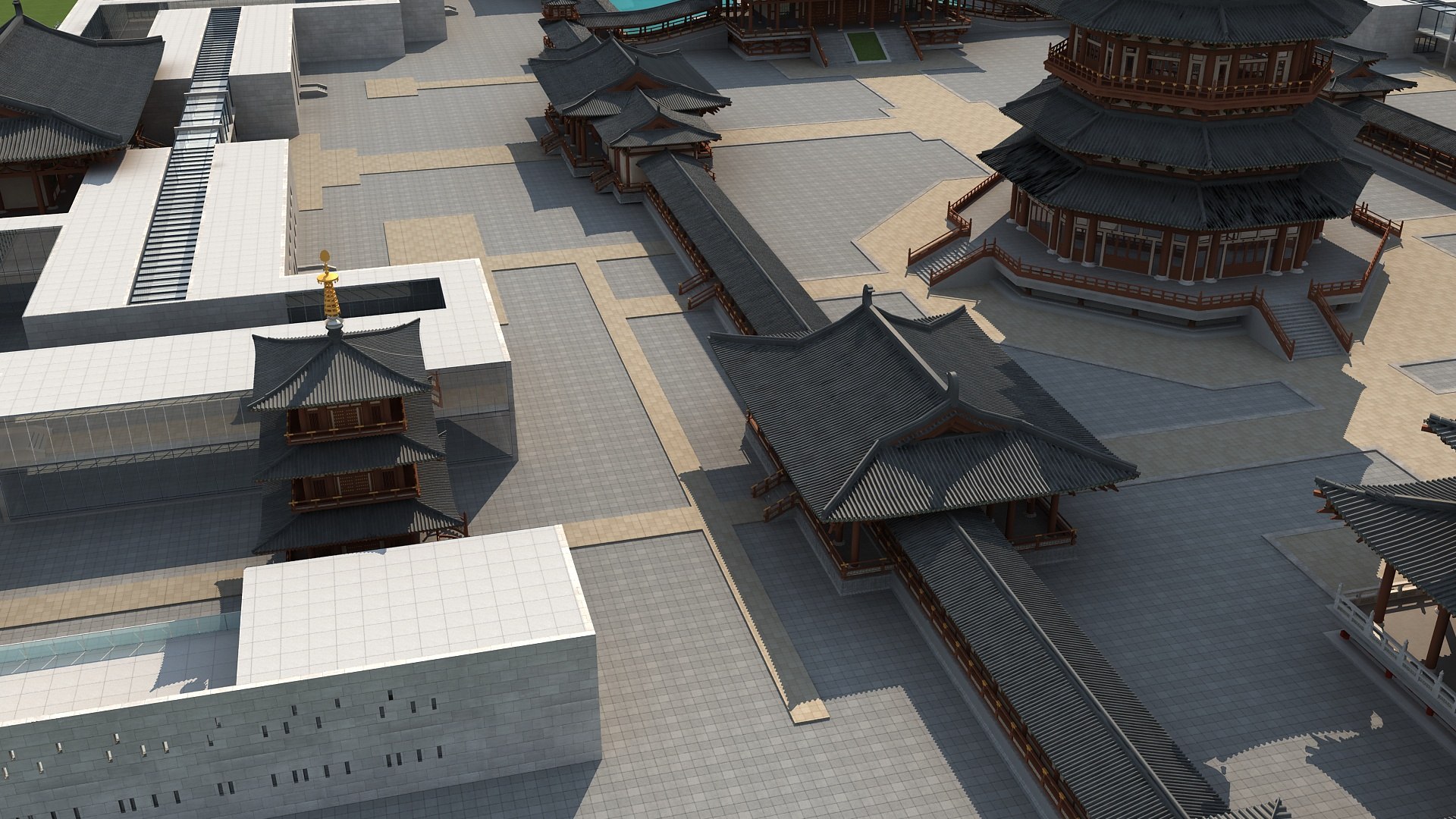 3D chinese ancient city model - TurboSquid 1671469