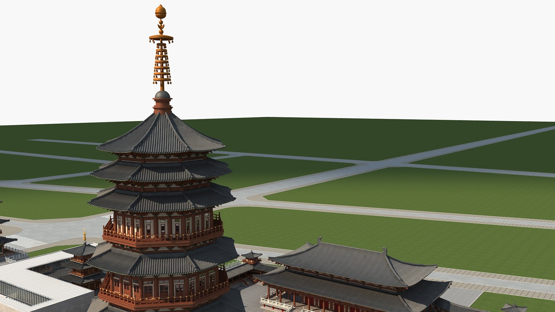 3D chinese ancient city model - TurboSquid 1671469
