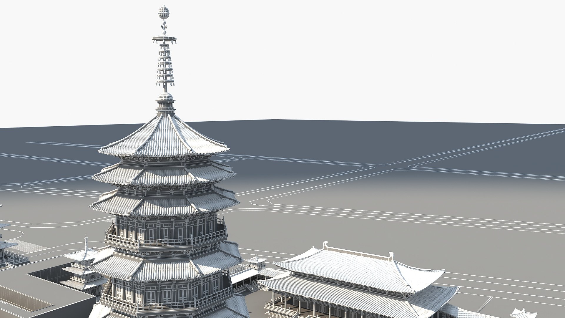 3D chinese ancient city model - TurboSquid 1671469