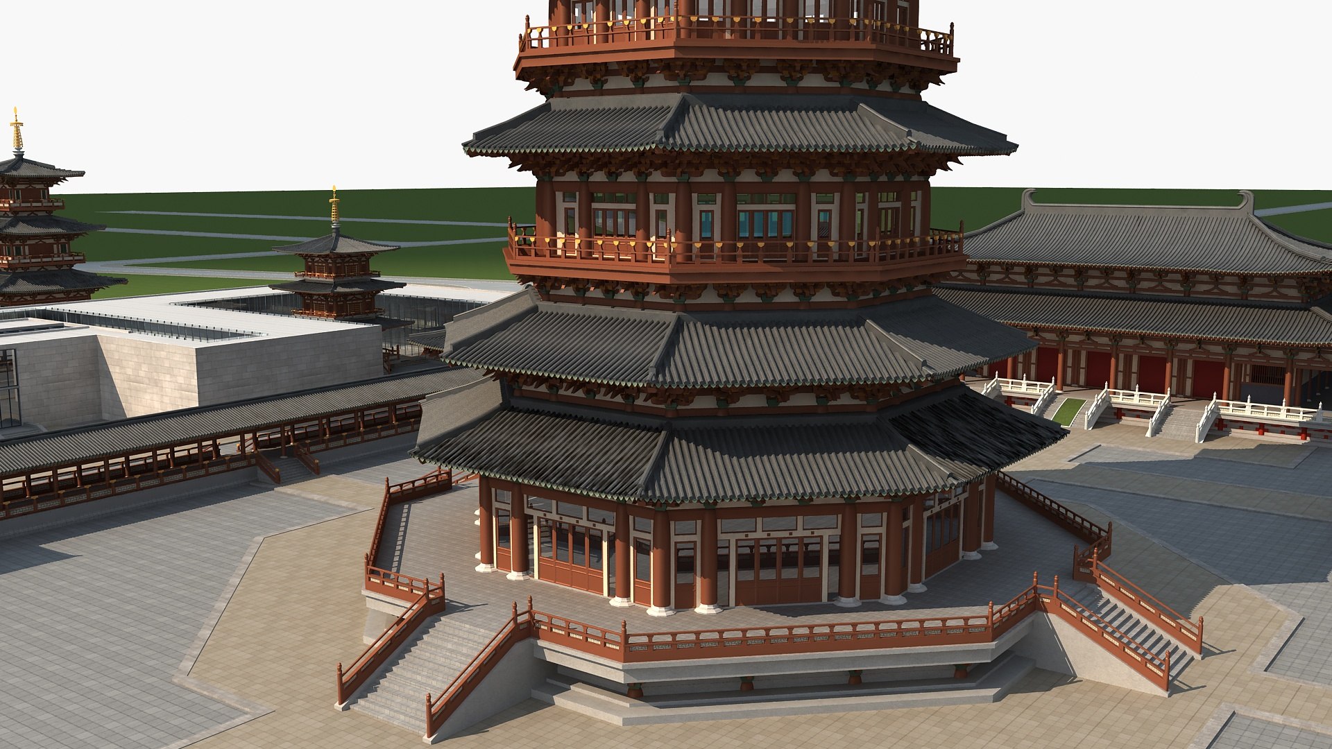 3D chinese ancient city model - TurboSquid 1671469