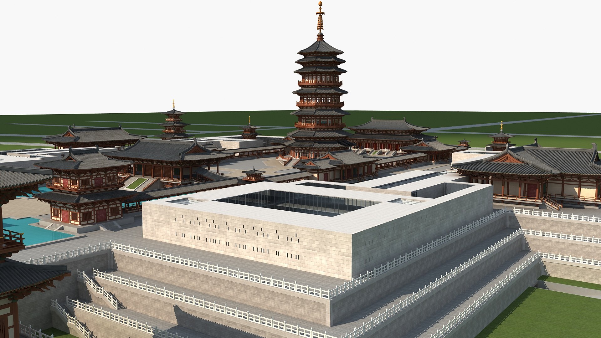 3D Chinese Ancient City Model - TurboSquid 1671469