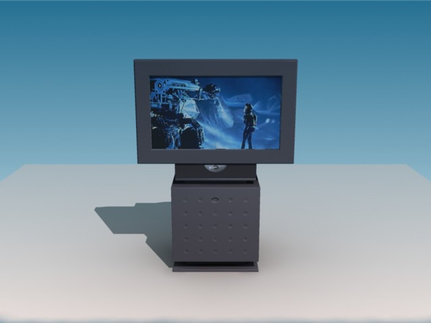 3d model tv plasma video camera