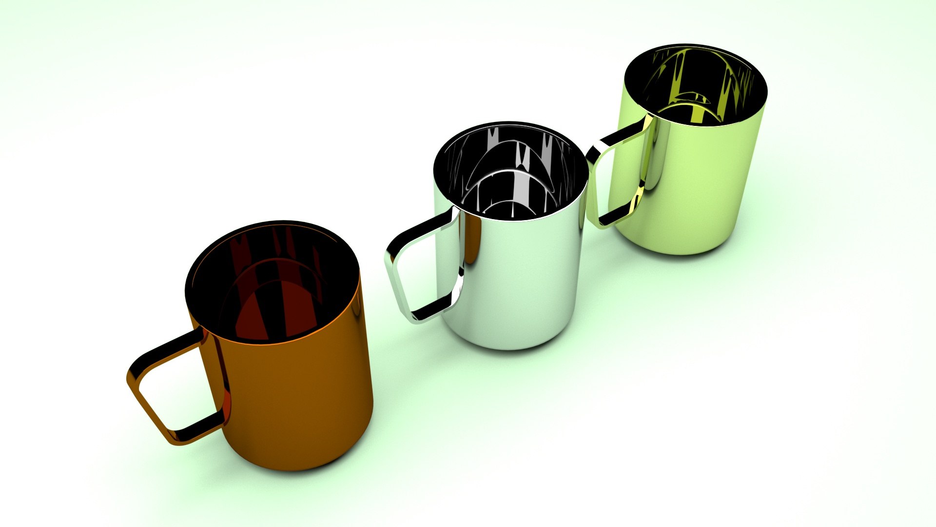 3D Metal Cups Set - TurboSquid 2268132