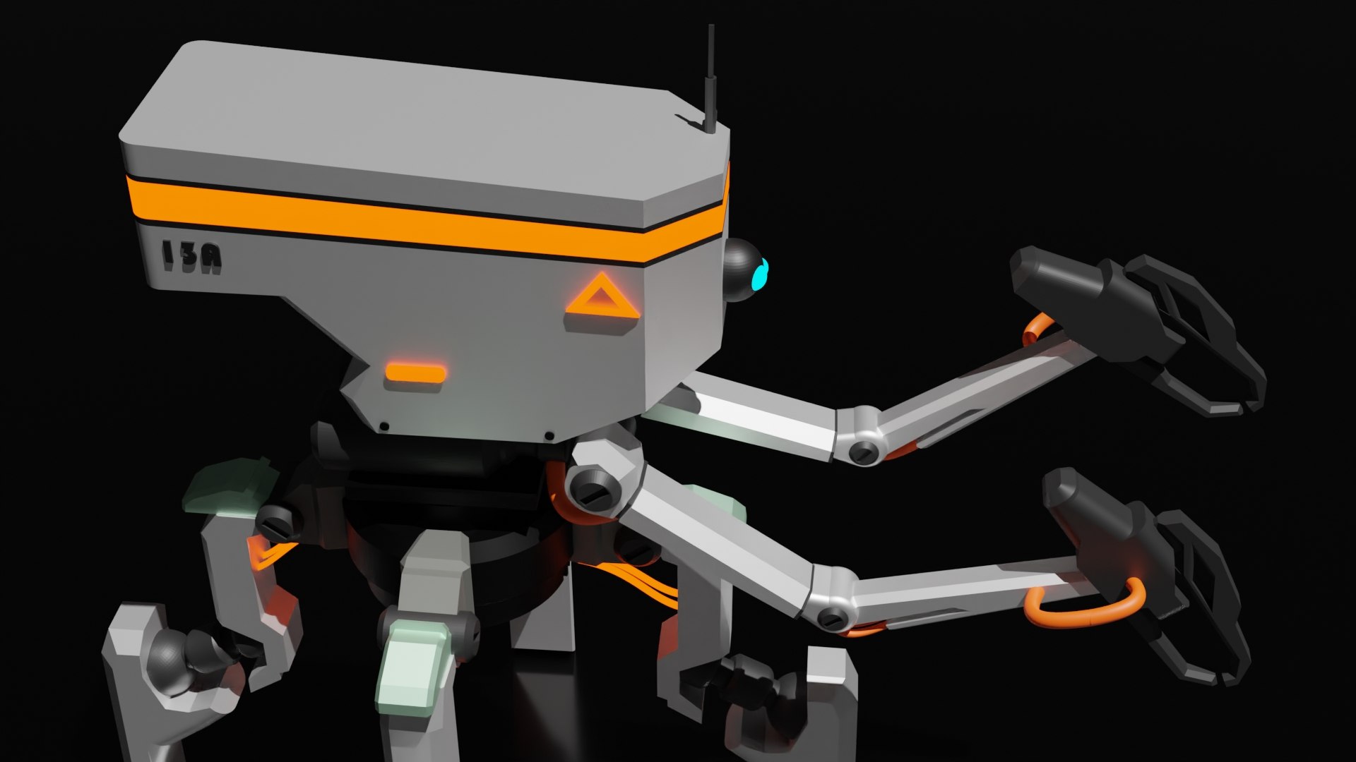3D Four Legs Robot 3D Model Model - TurboSquid 1885020