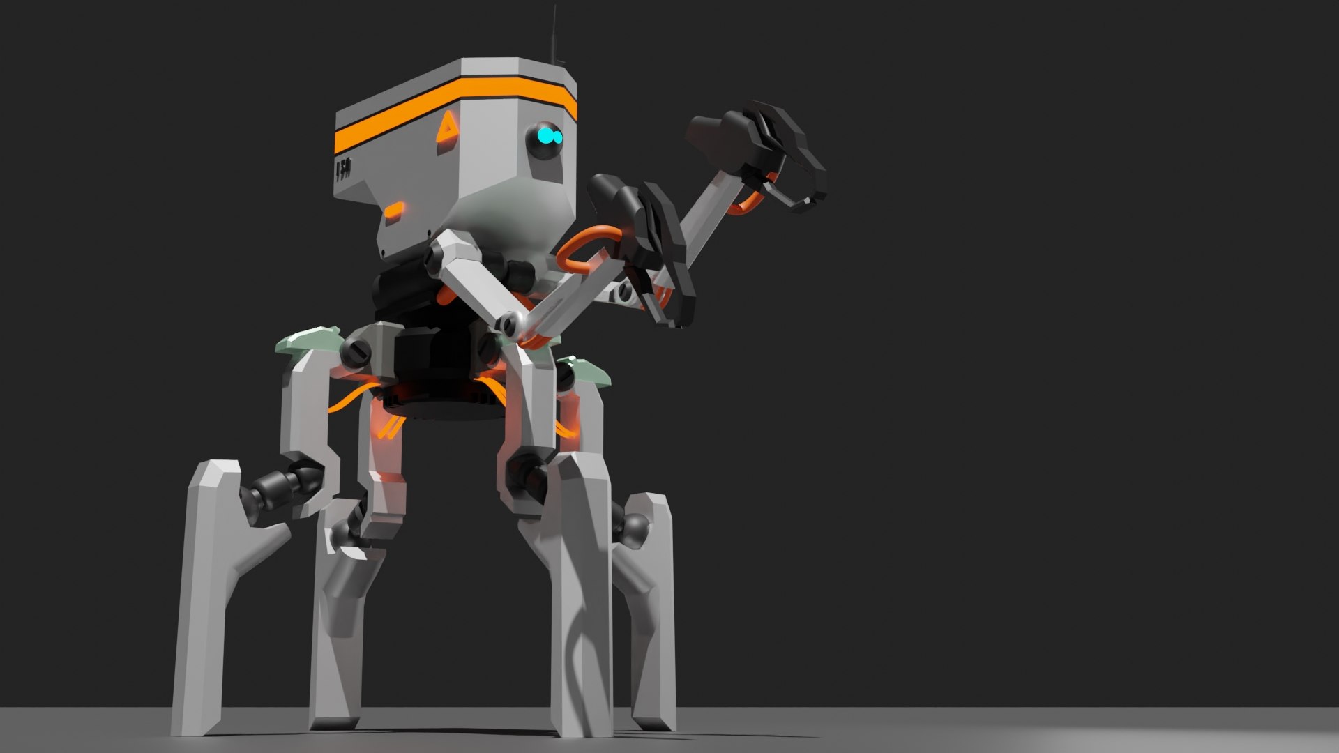 3D Four legs robot 3D model model - TurboSquid 1885020