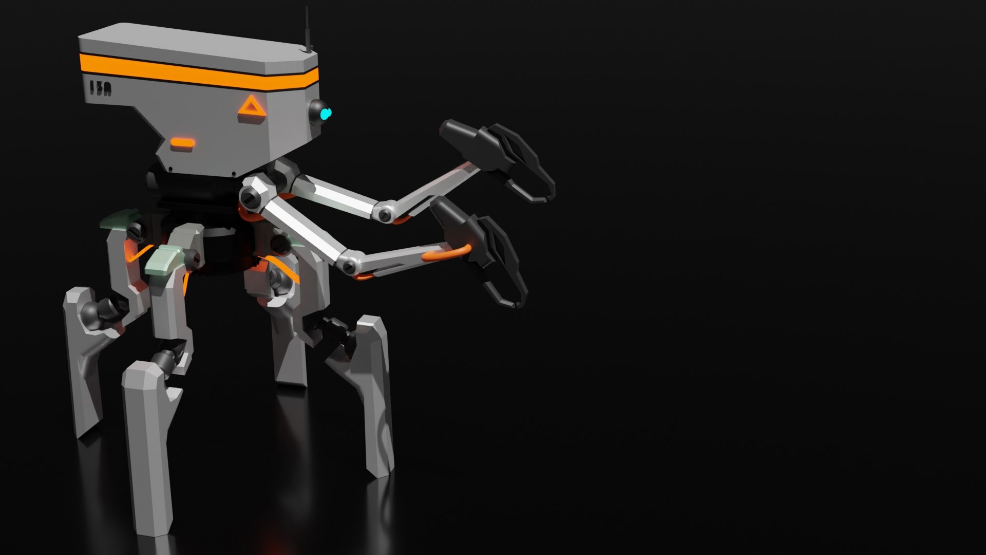 3D Four Legs Robot 3D Model Model - TurboSquid 1885020