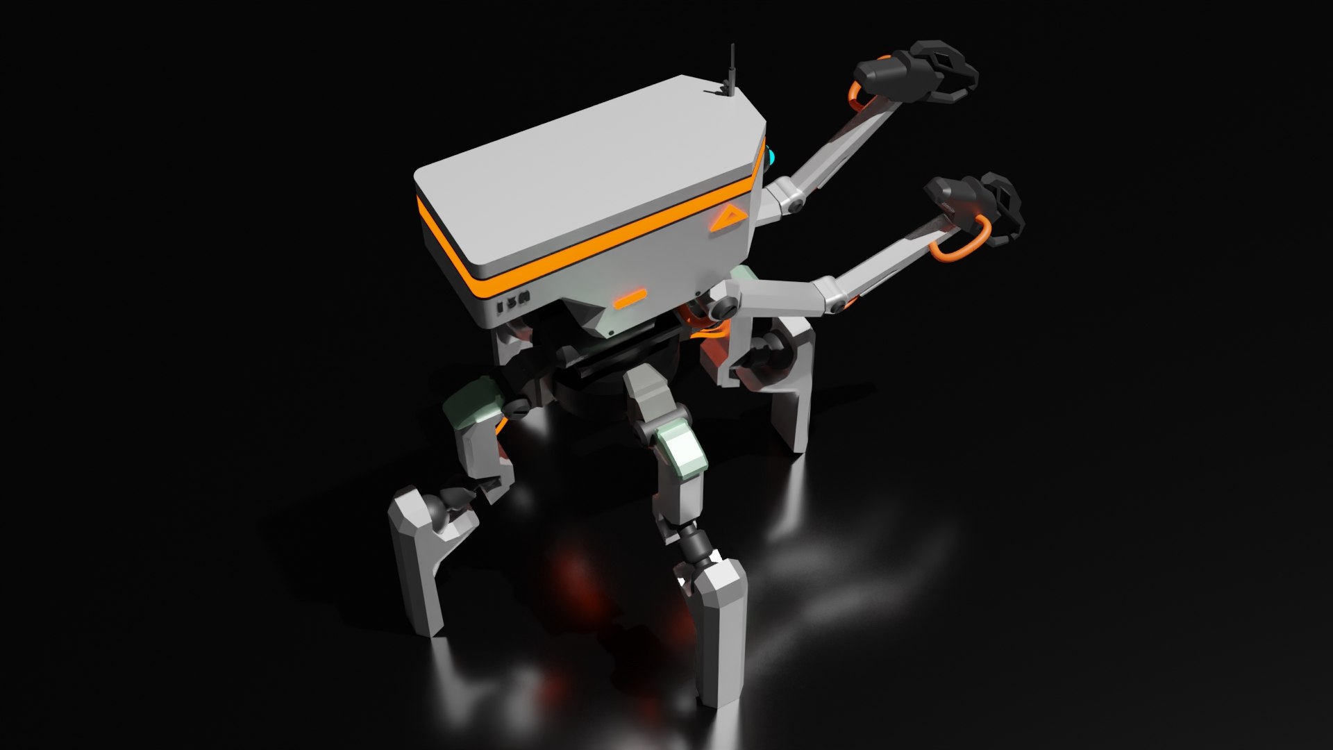 3D Four Legs Robot 3D Model Model - TurboSquid 1885020