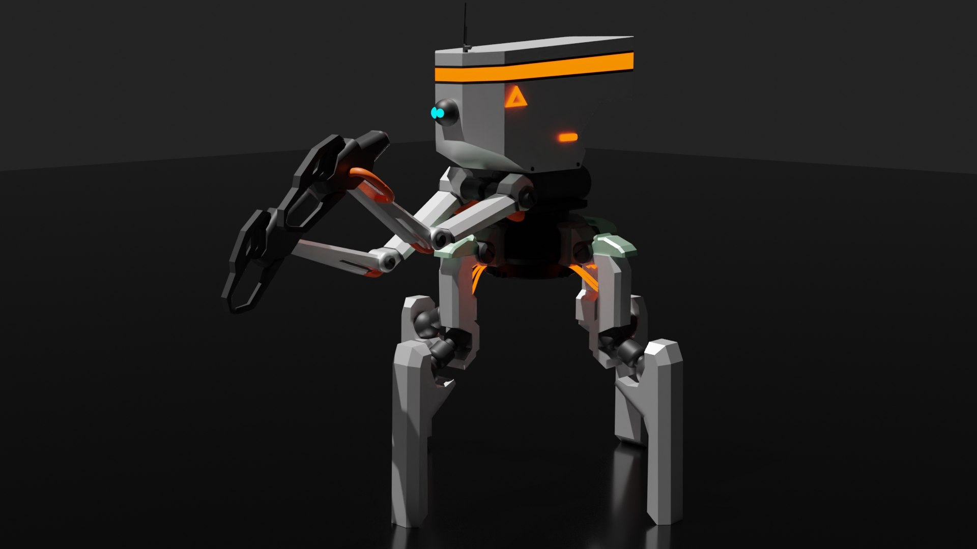 3D Four Legs Robot 3D Model Model - TurboSquid 1885020