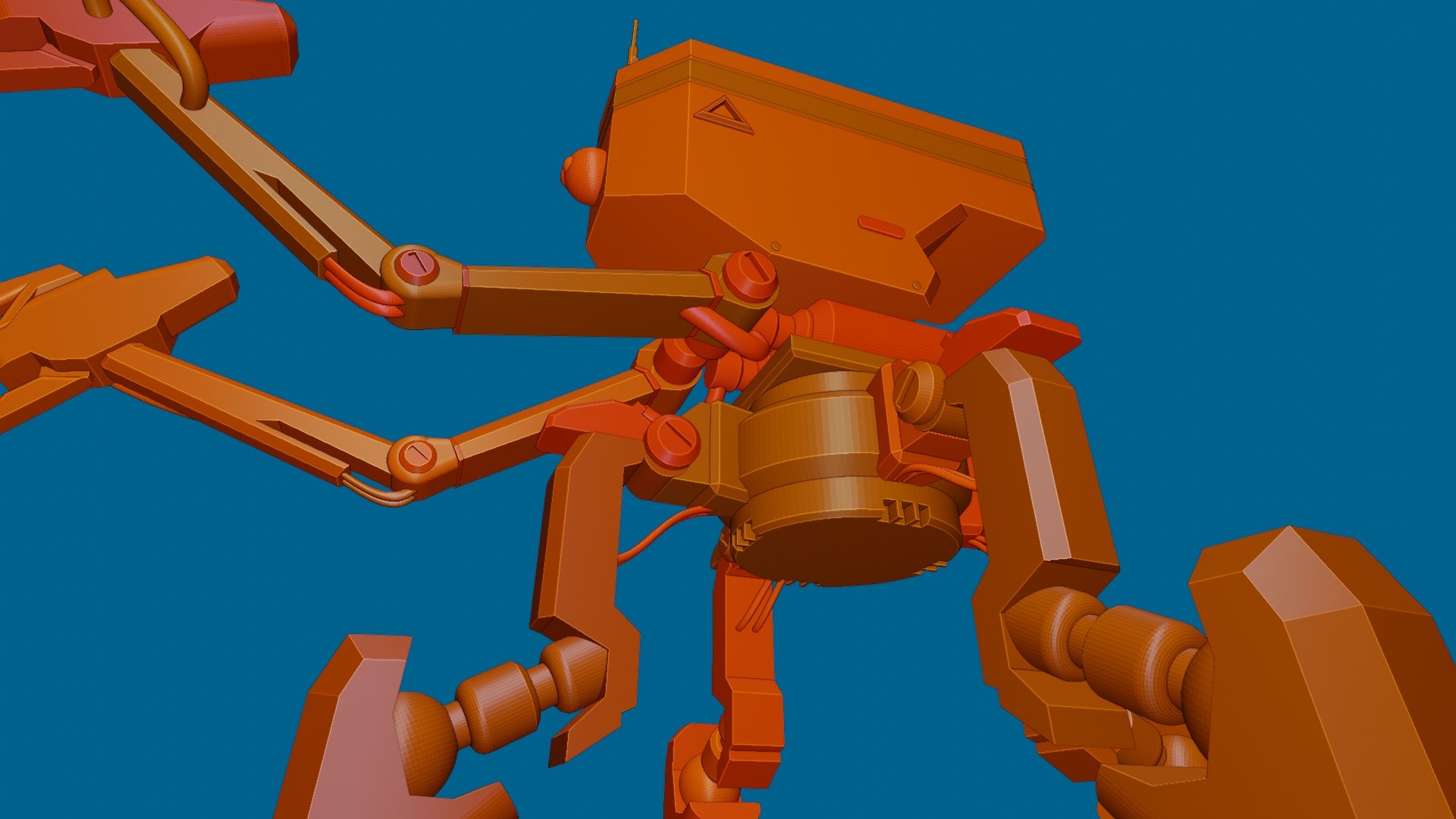 3D Four legs robot 3D model model - TurboSquid 1885020