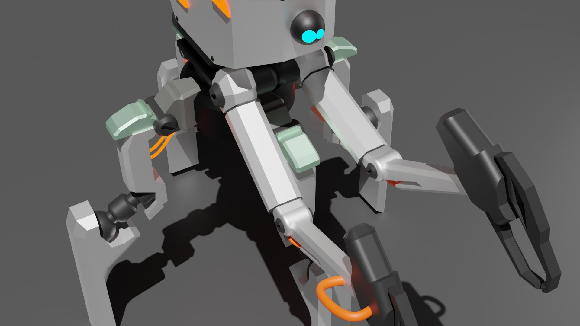 3D Four legs robot 3D model model - TurboSquid 1885020