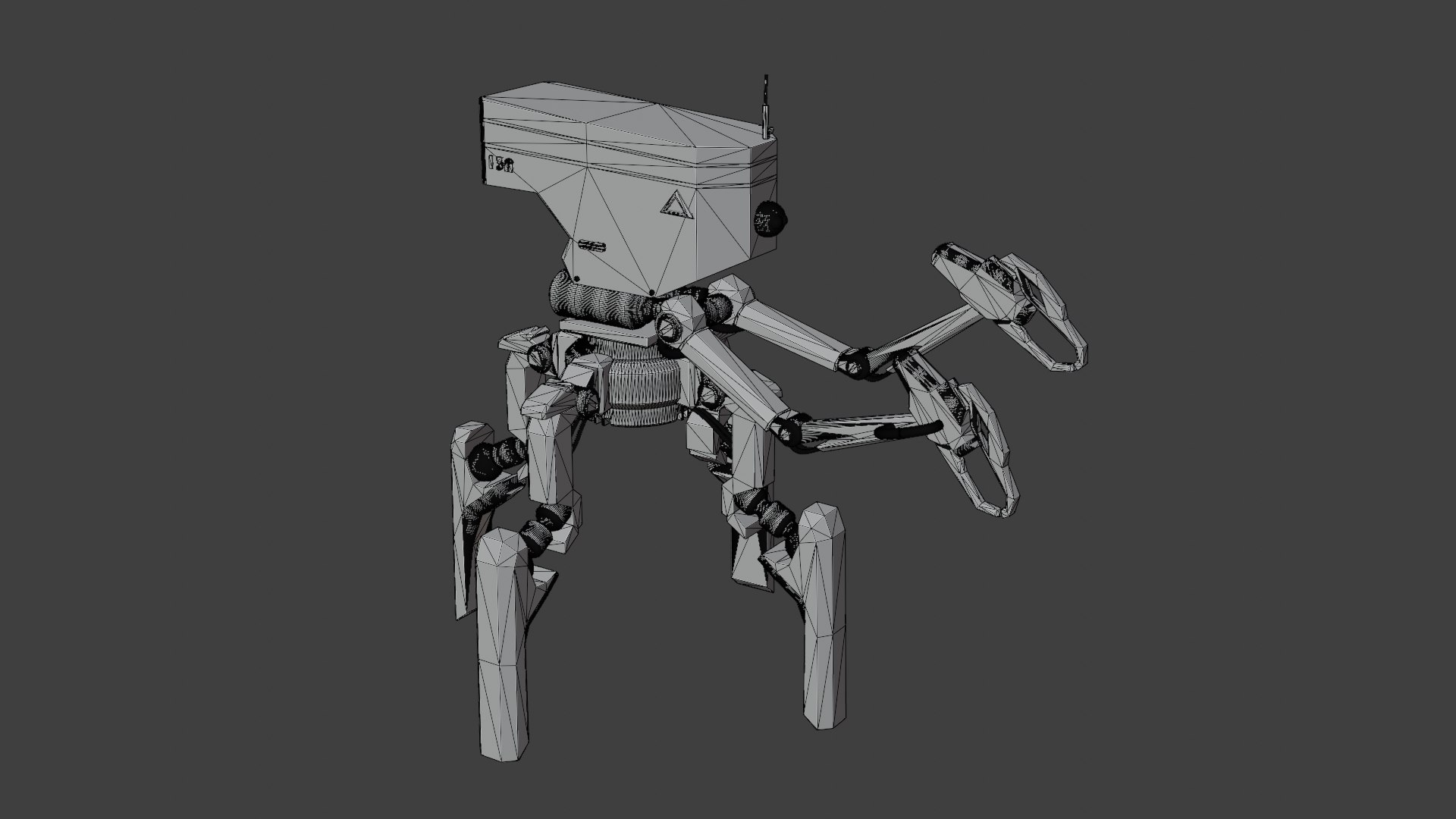 3D Four legs robot 3D model model - TurboSquid 1885020