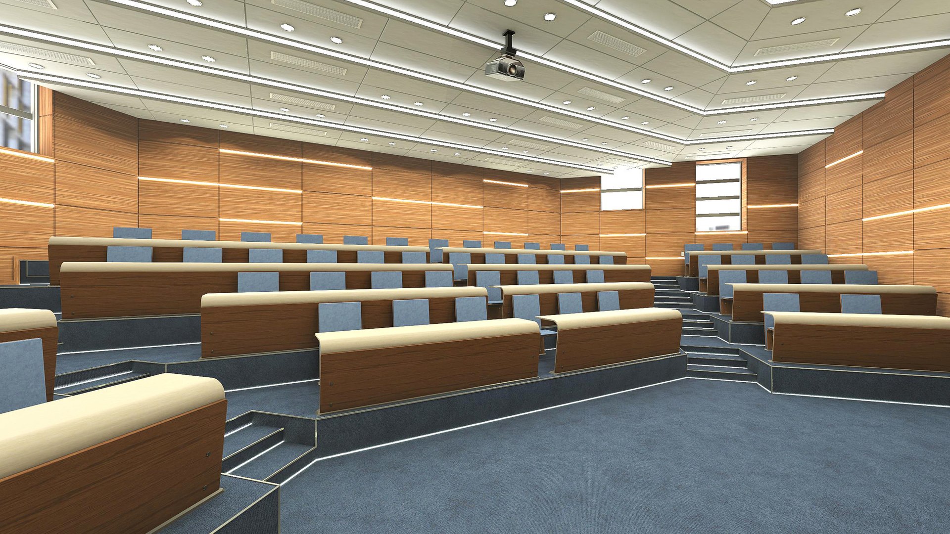 University Lecture Theatre 03 3D Model - TurboSquid 1909787