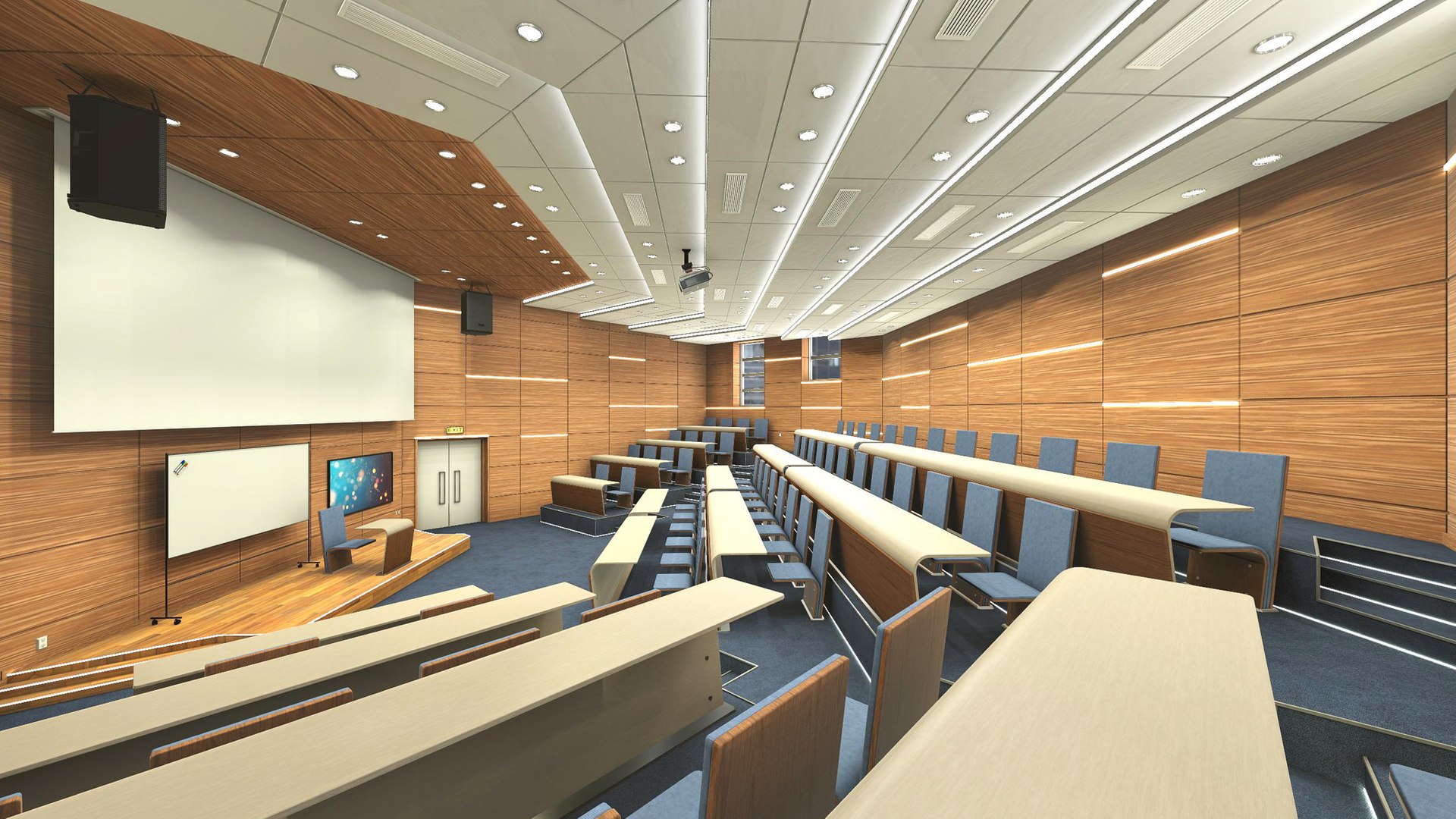 University Lecture Theatre 03 3D Model - TurboSquid 1909787