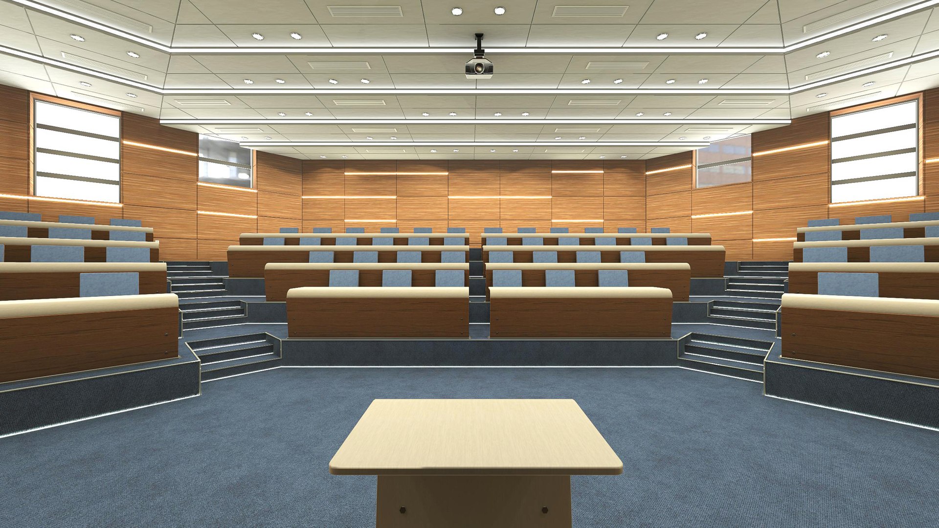 University Lecture Theatre 03 3D Model - TurboSquid 1909787