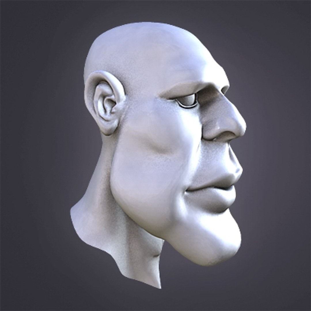 3d Model Adam Head Cartoon