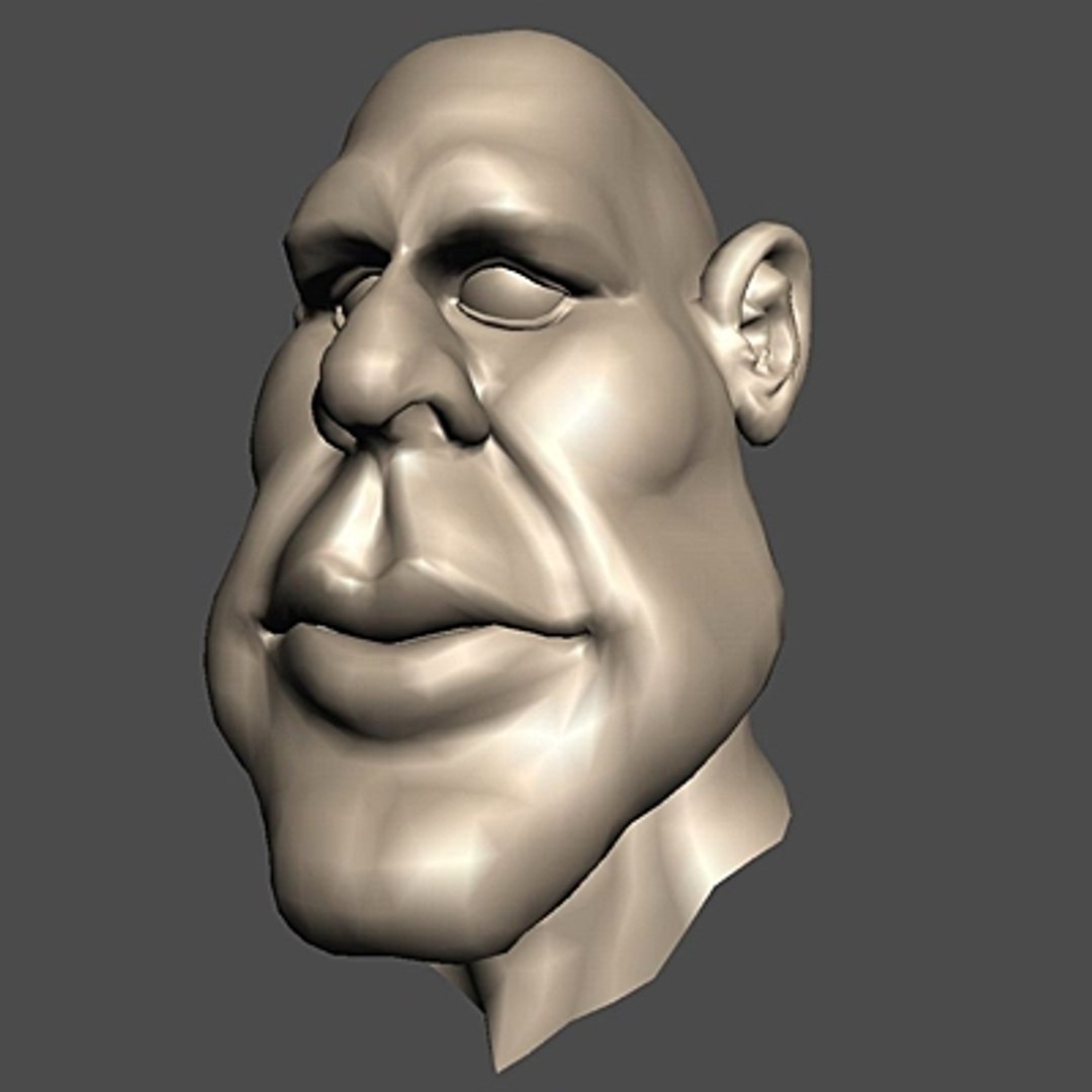 3d Model Adam Head Cartoon