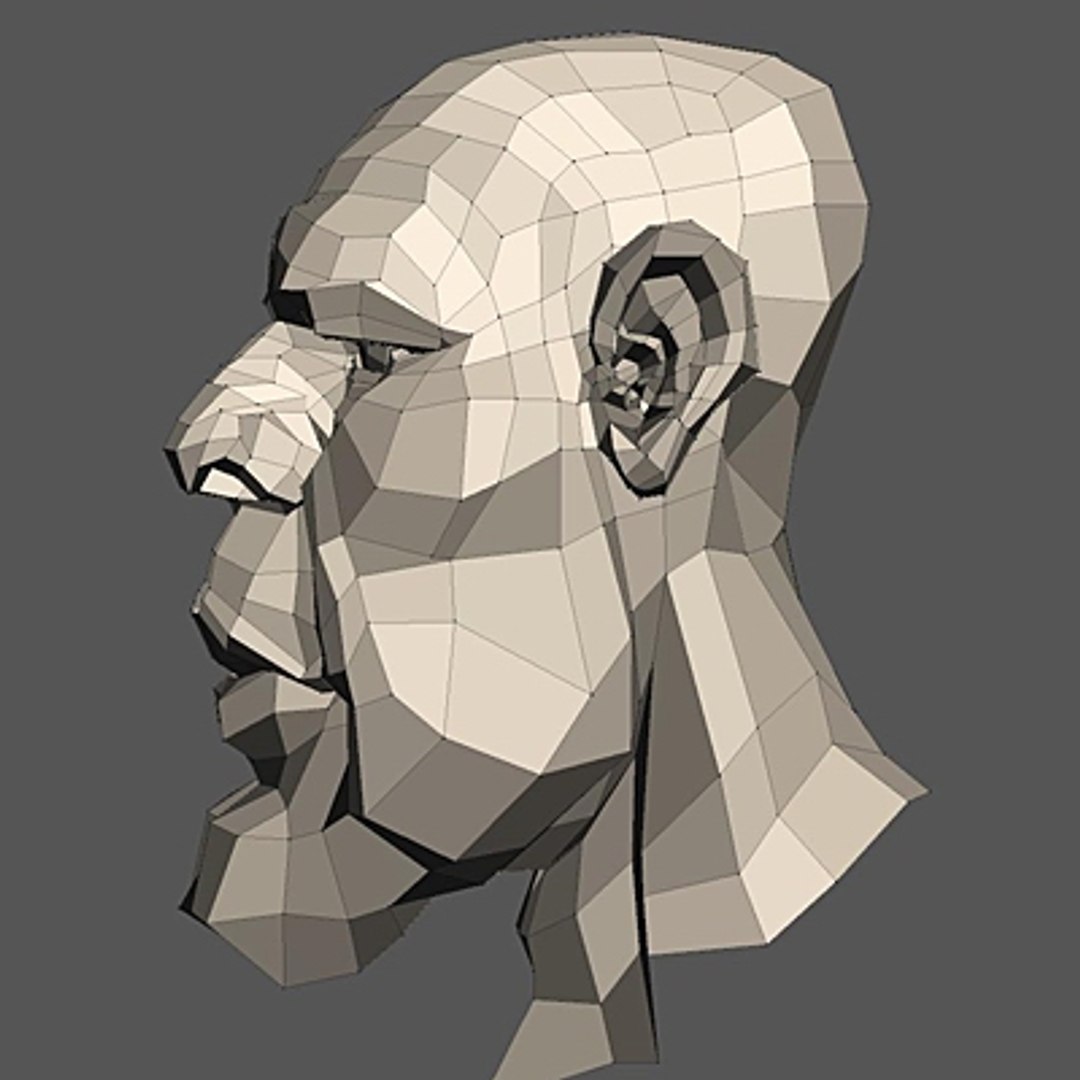 3d Model Adam Head Cartoon