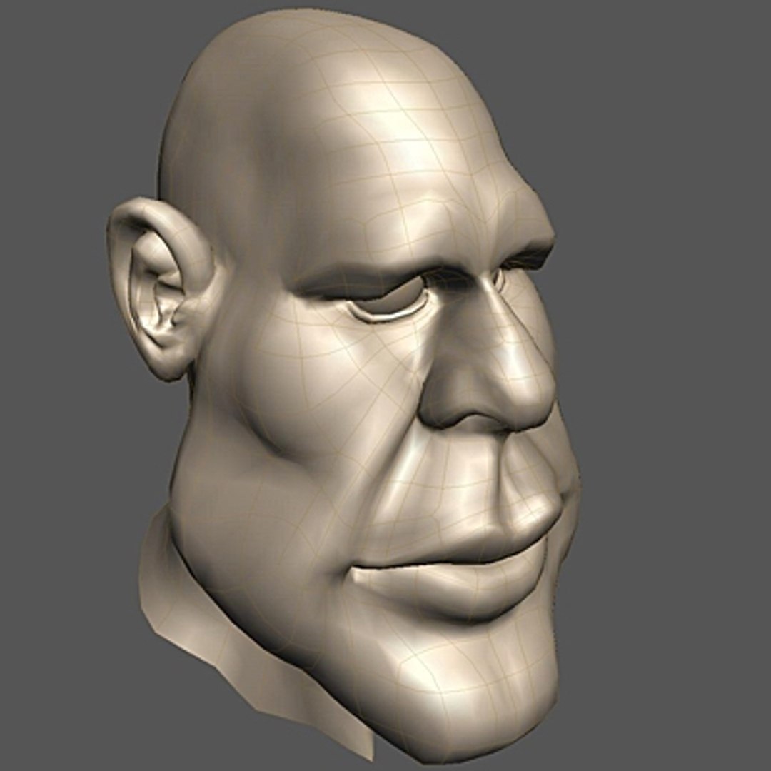 3d Model Adam Head Cartoon