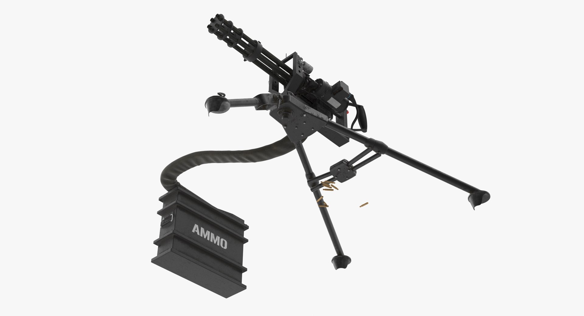 3D M134 Minigun Tripod Mounted - TurboSquid 1256670