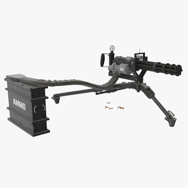3D m134 minigun tripod mounted - TurboSquid 1256670