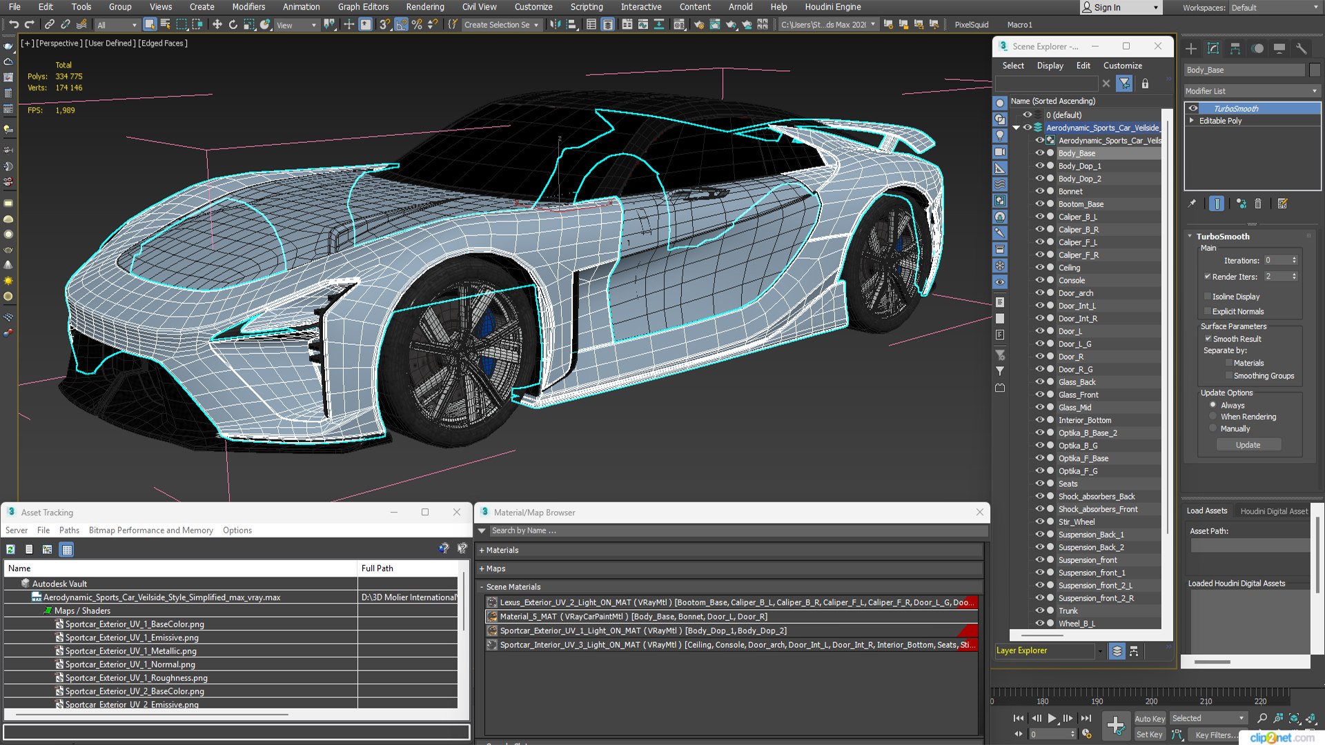 3D Aerodynamic Sports Car Veilside Style Simplified - TurboSquid 2509335