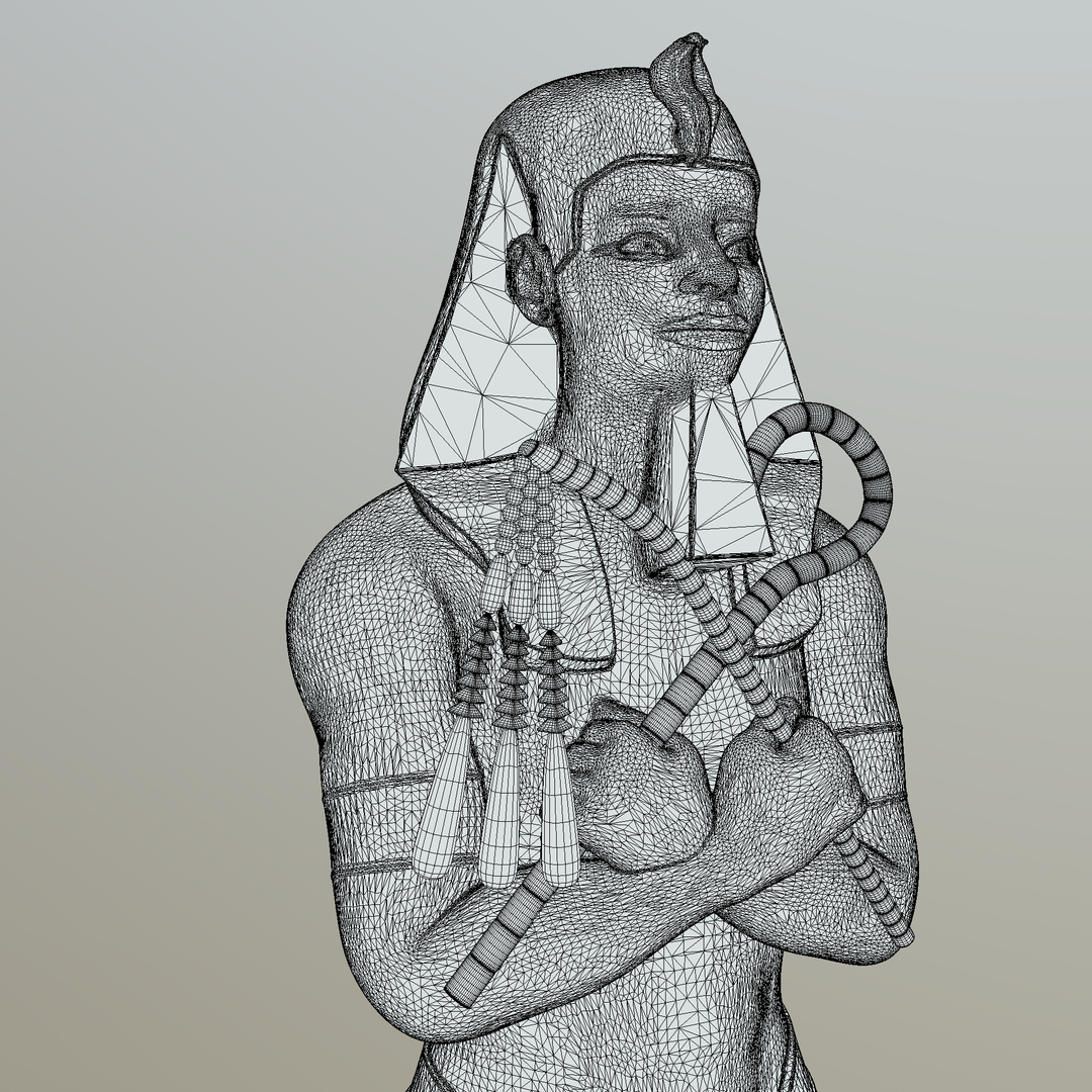 Pharaoh Statue 3D model - TurboSquid 1723027