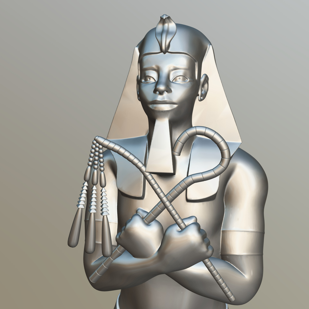 Pharaoh Statue 3D model - TurboSquid 1723027