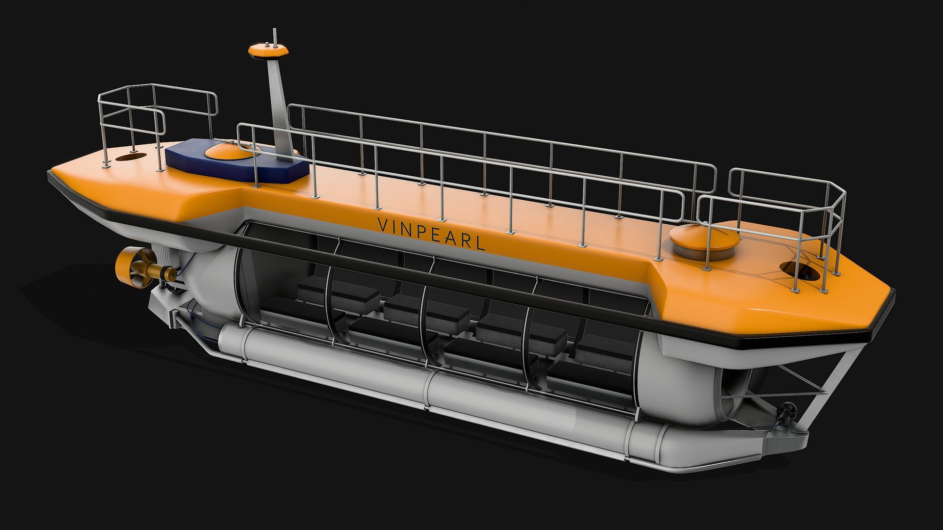 3D Triton Deepview Submarine - TurboSquid 2281564