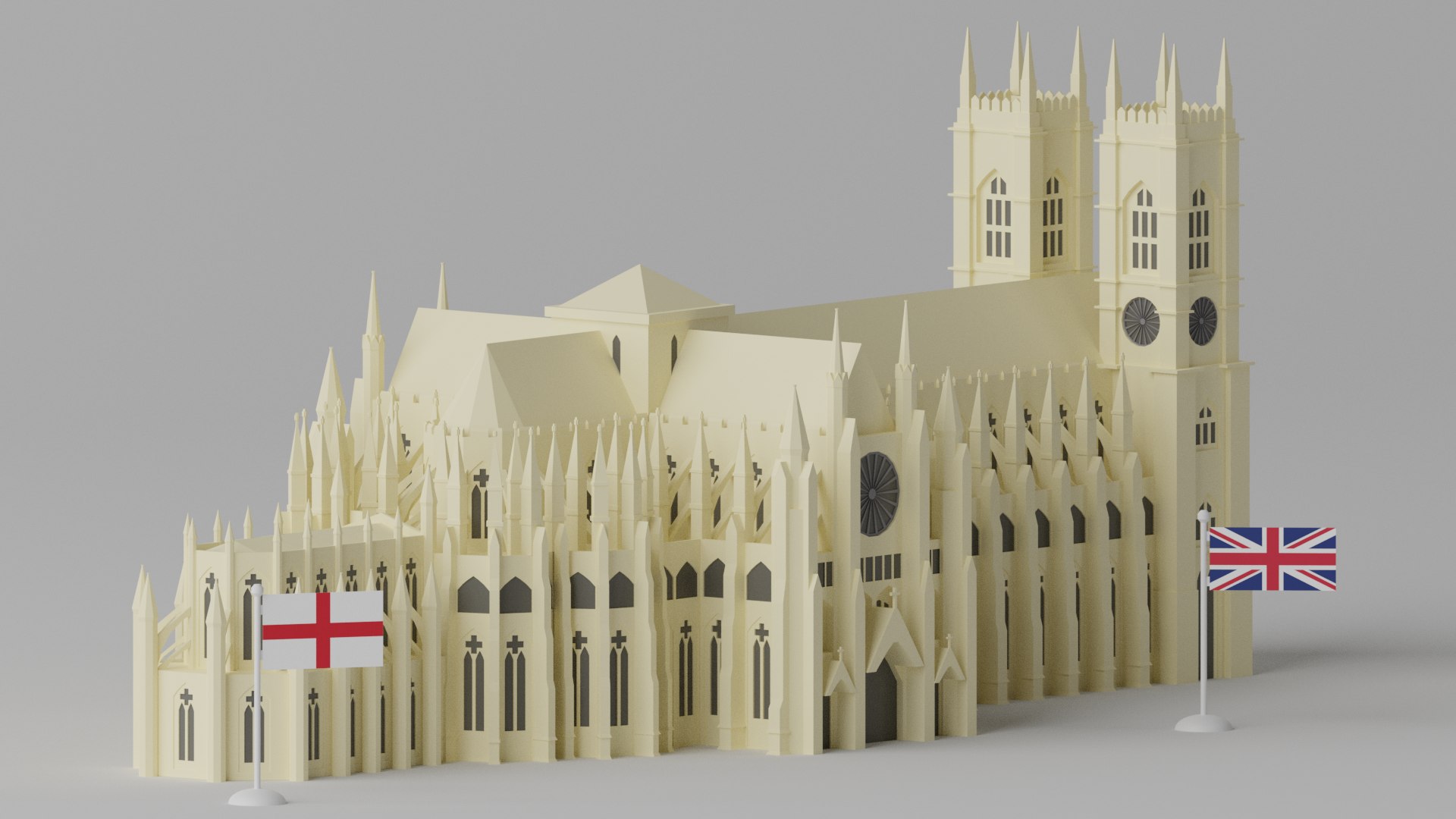 Westminster Abbey UK London 3D Model - TurboSquid 2385027