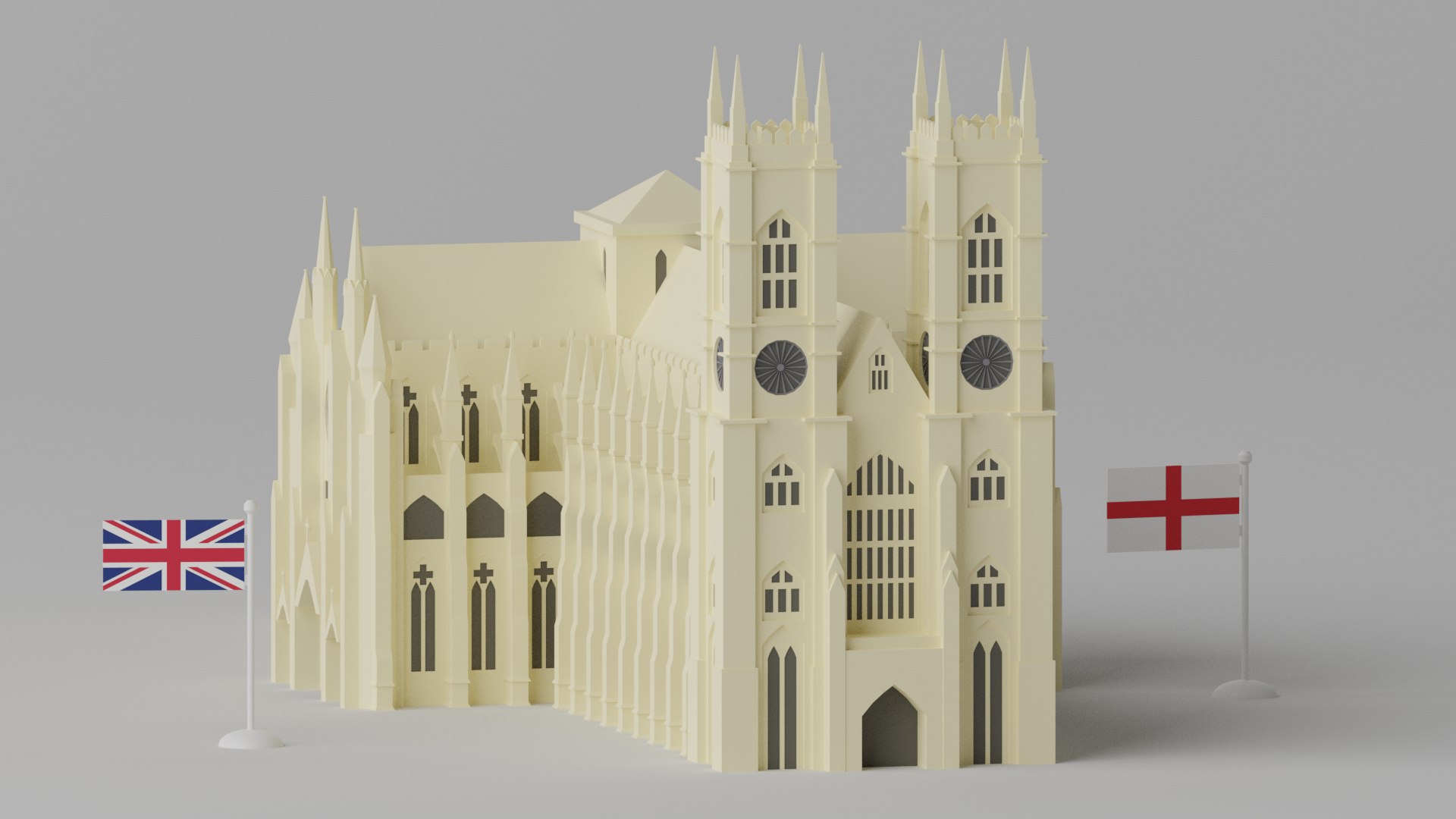 Westminster Abbey UK London 3D Model - TurboSquid 2385027