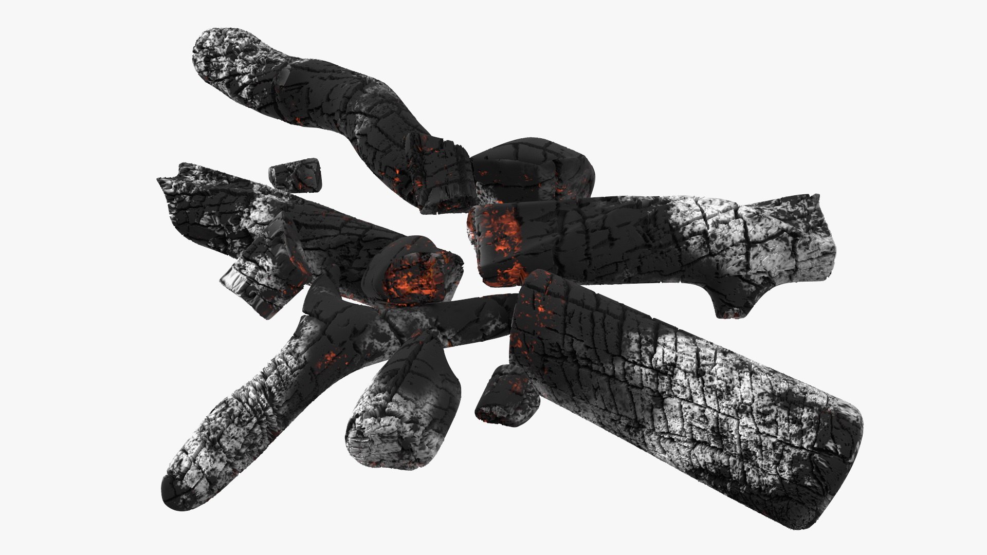 3D Extinct Bonfire And Smoke Model - TurboSquid 2269834