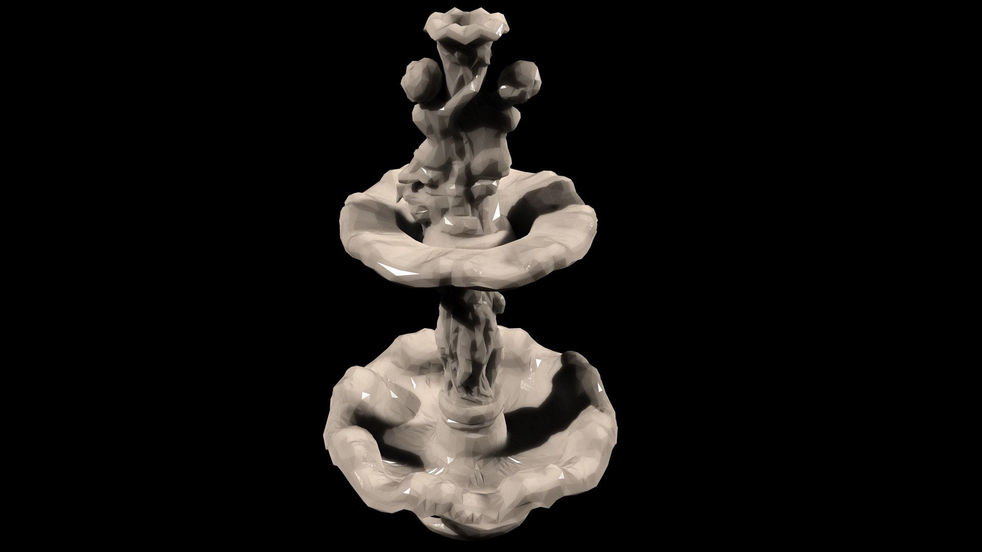 3d model of roman fountain