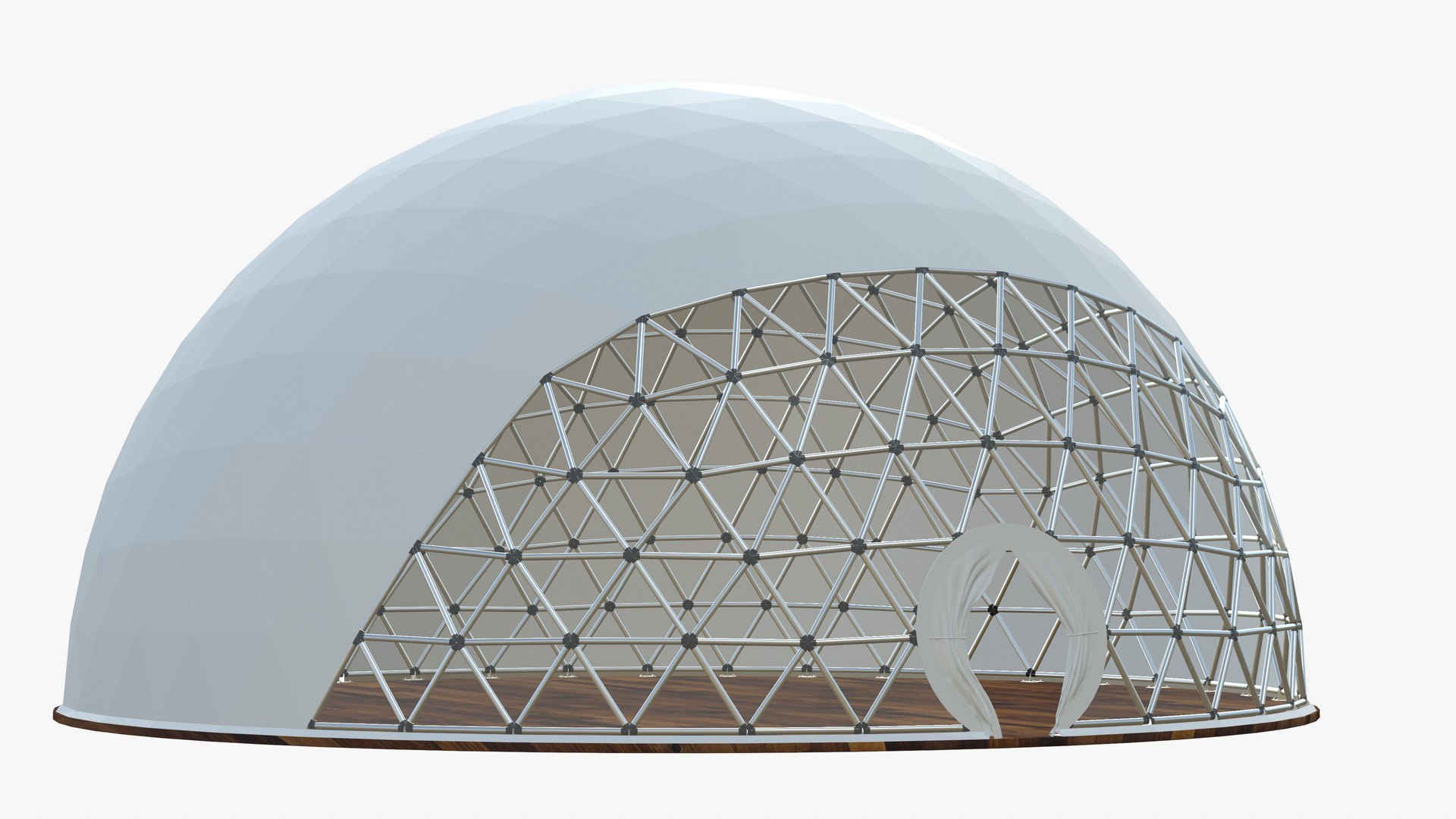3D Geodesic Dome Structure model - TurboSquid 1898220