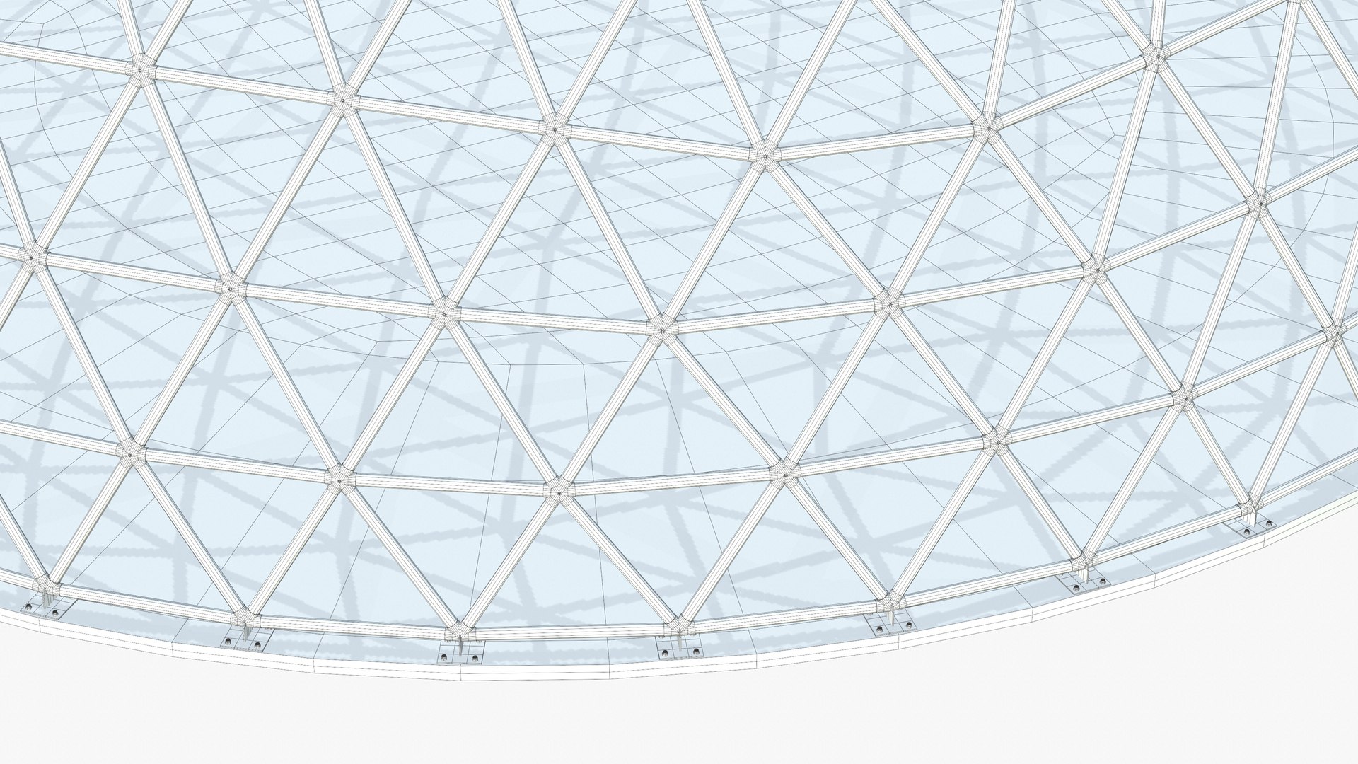 3D Geodesic Dome Structure model - TurboSquid 1898220