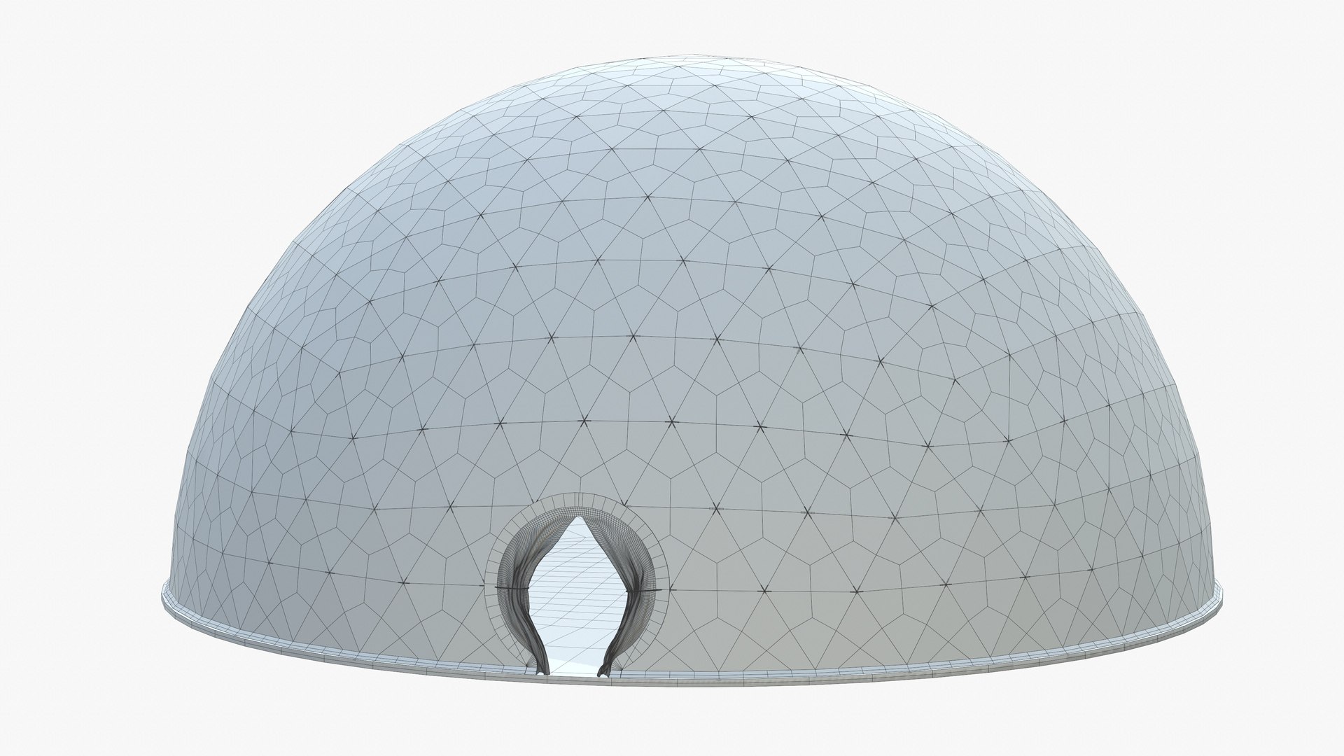 3D Geodesic Dome Structure model - TurboSquid 1898220