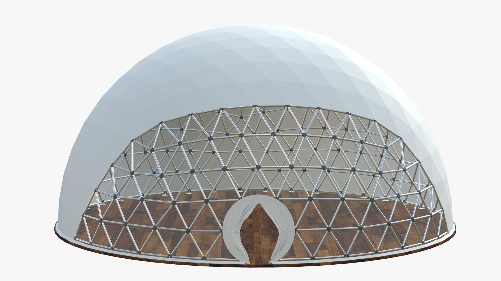 3D Geodesic Dome Structure model - TurboSquid 1898220