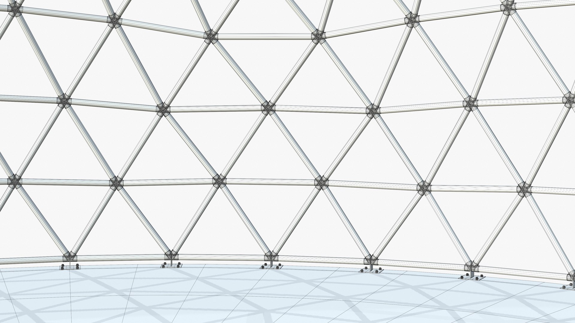 3D Geodesic Dome Structure model - TurboSquid 1898220