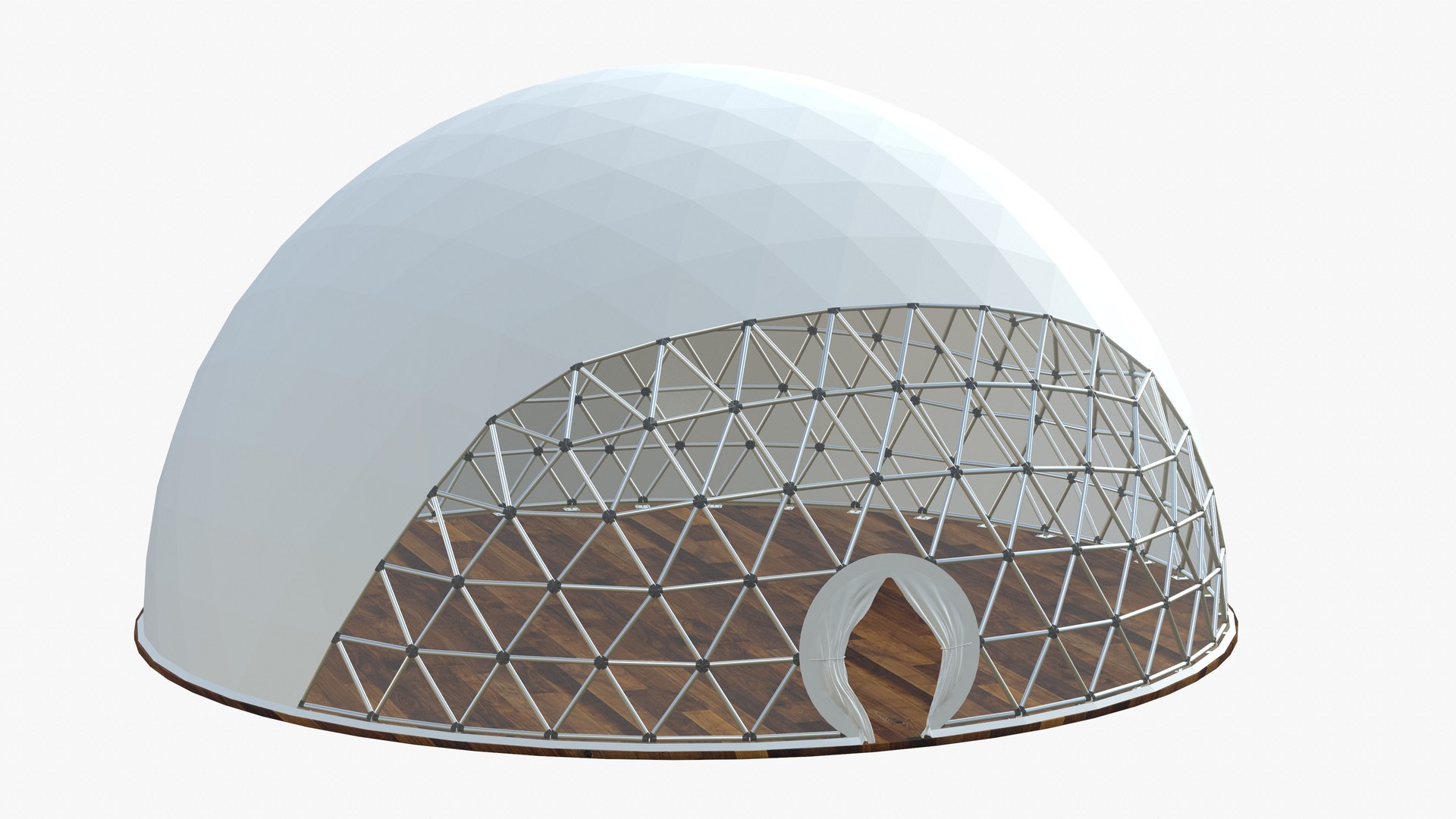 3D Geodesic Dome Structure model - TurboSquid 1898220